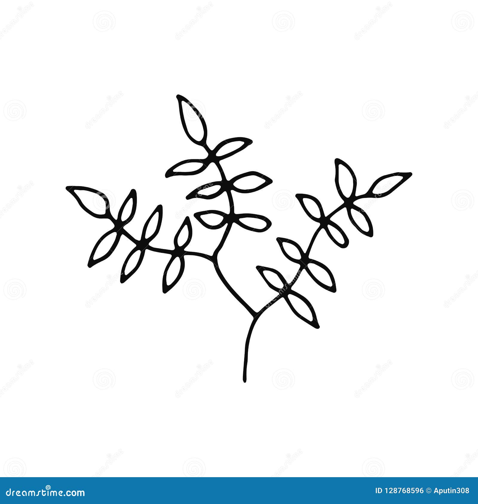 Plant Twig with Leaves Sketch Icon Isolated Stock Vector - Illustration ... Plant Twig with Leaves Sketch Icon Isolated Stock Vector - Illustration ...