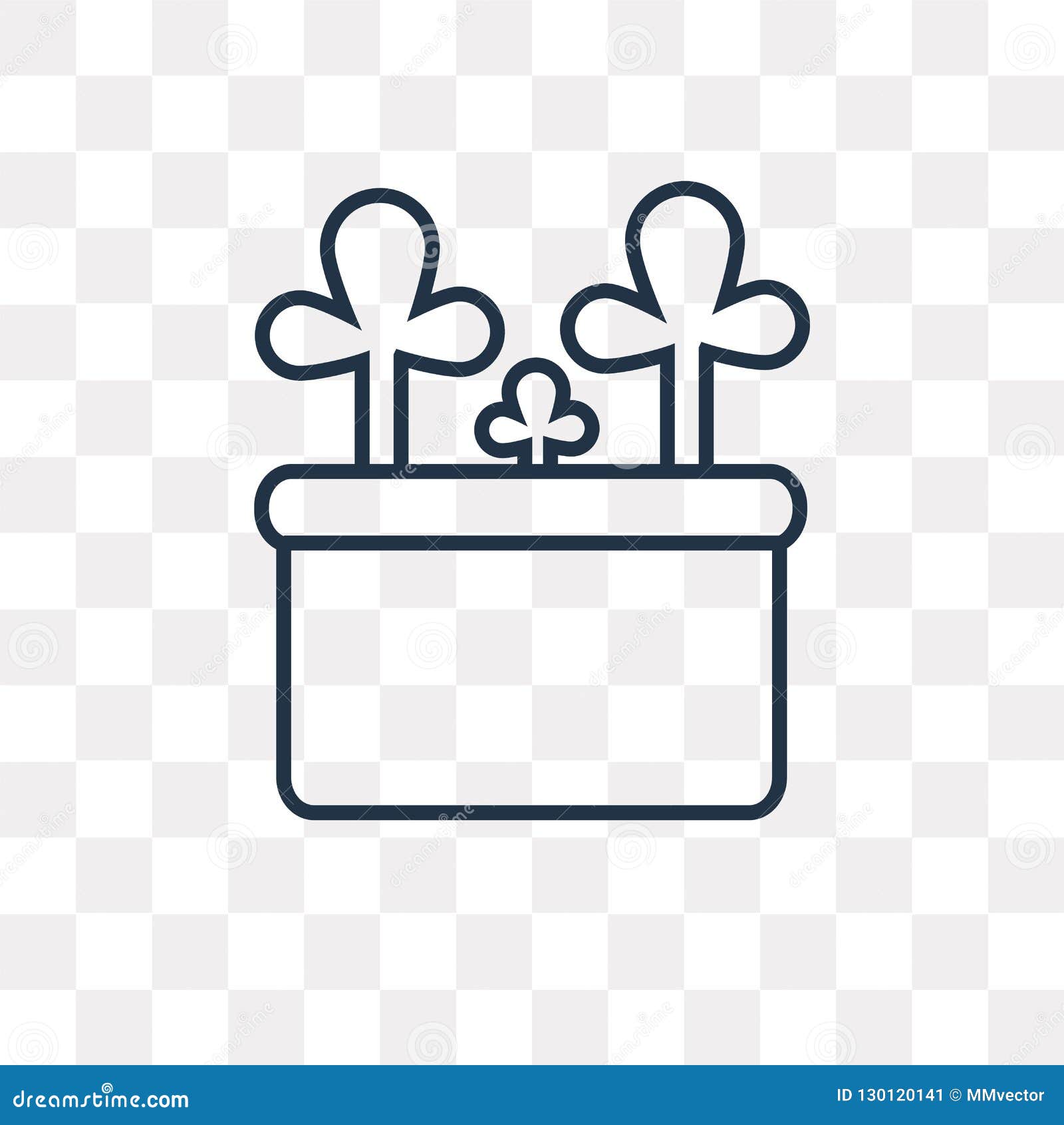 Plant Vector Icon Isolated on Transparent Background, Linear Plant Transparency Concept Can Be ...