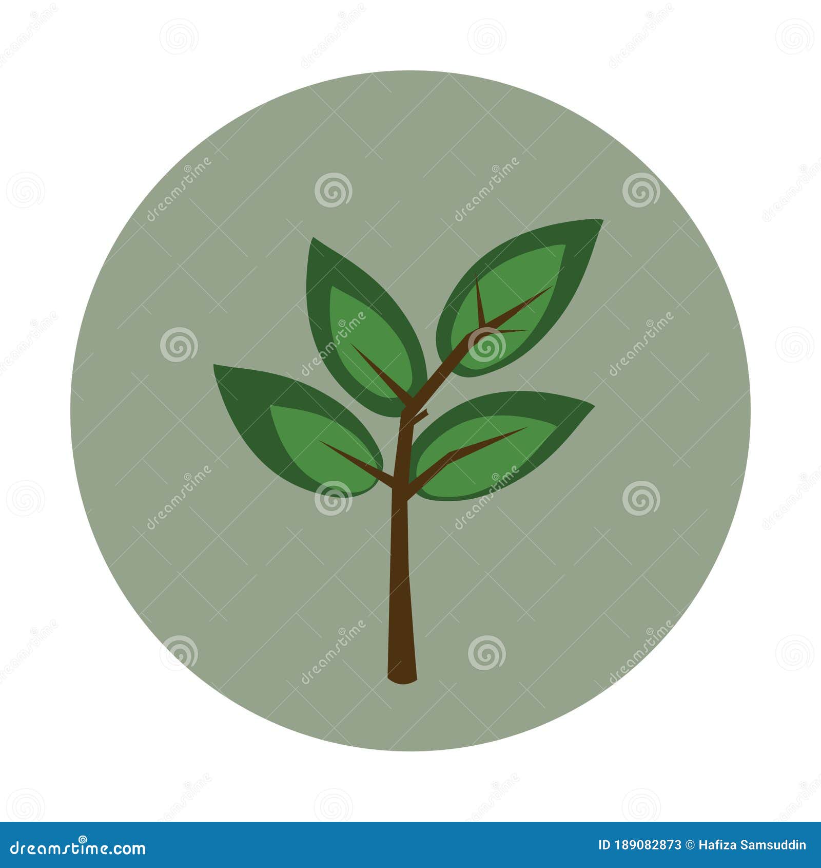 Plant. Vector Illustration Decorative Design Stock Vector ...