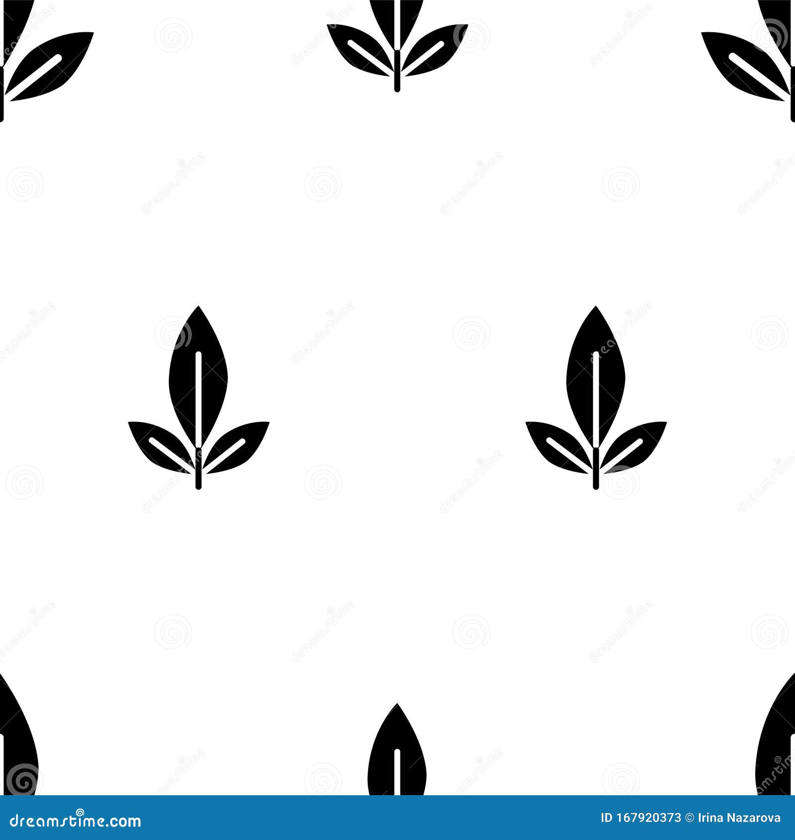 Plant. Vector Patterns in a Flat Style Stock Vector - Illustration of ...