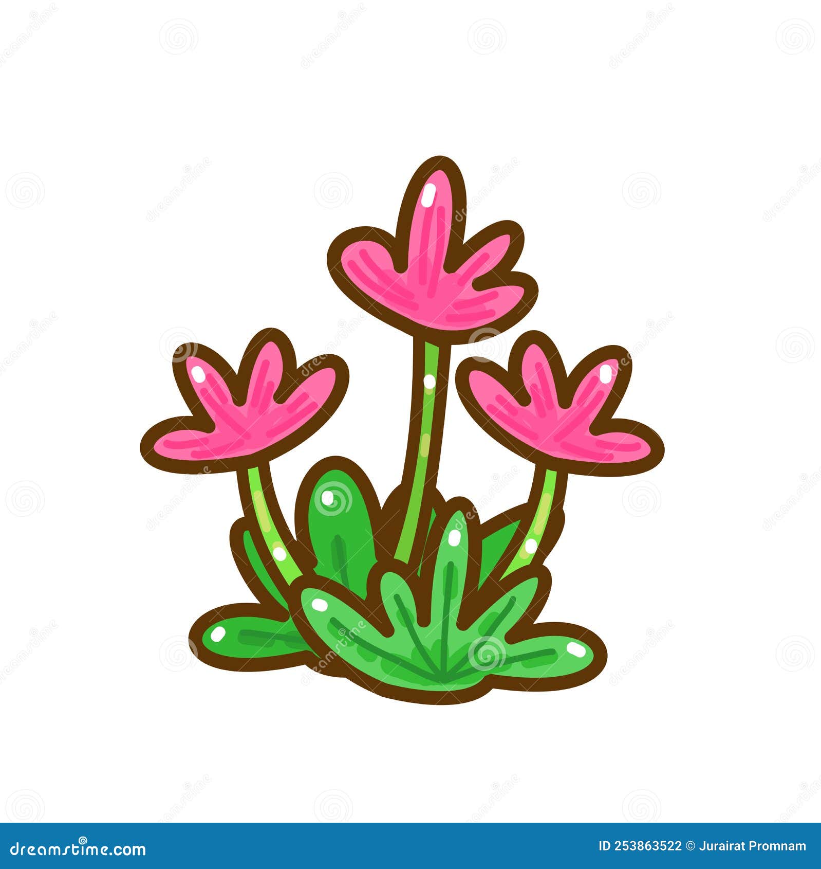 Plant Vector on White Background. Stock Illustration - Illustration of ...