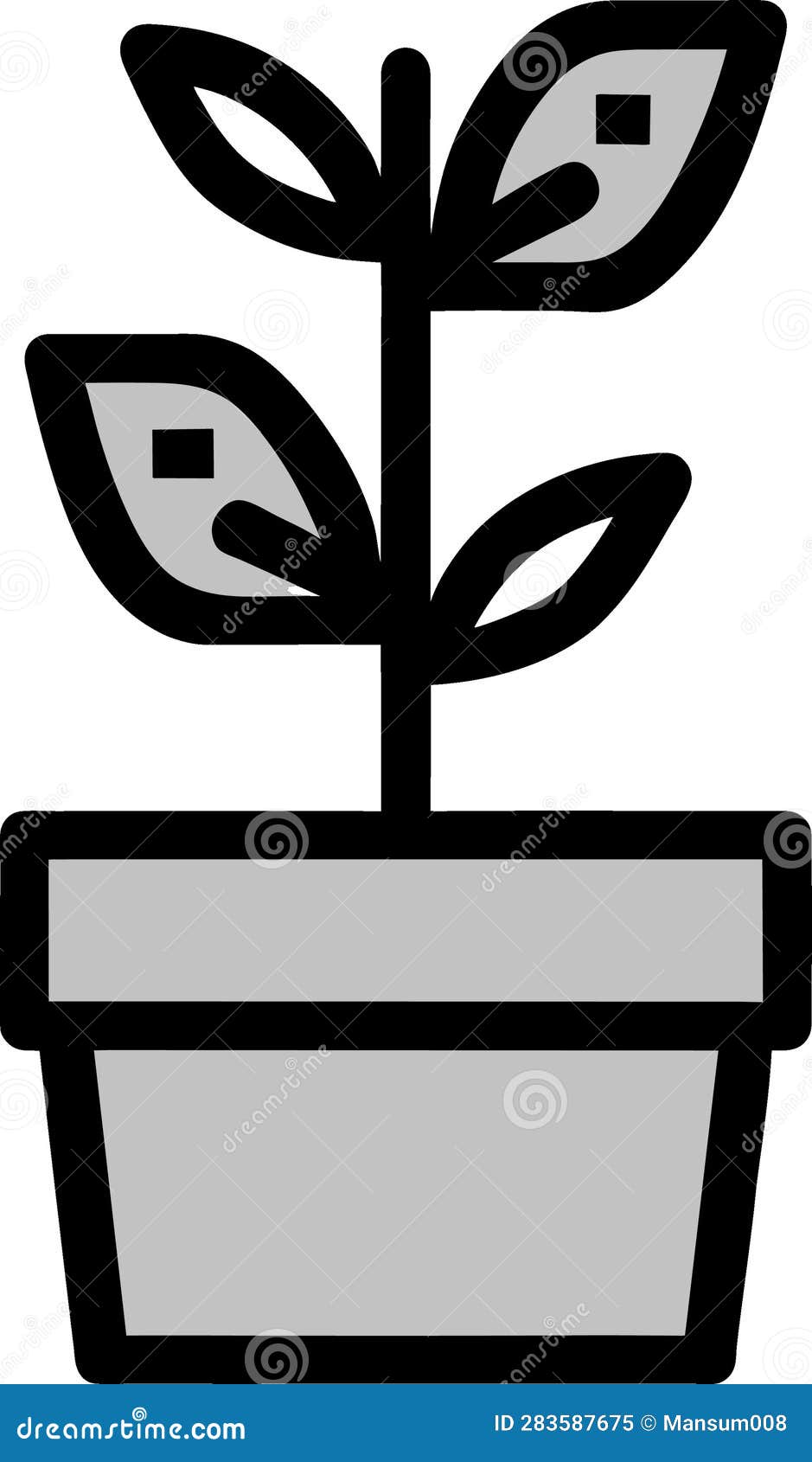 Plant. Web Icon Simple Illustration Stock Illustration - Illustration ...