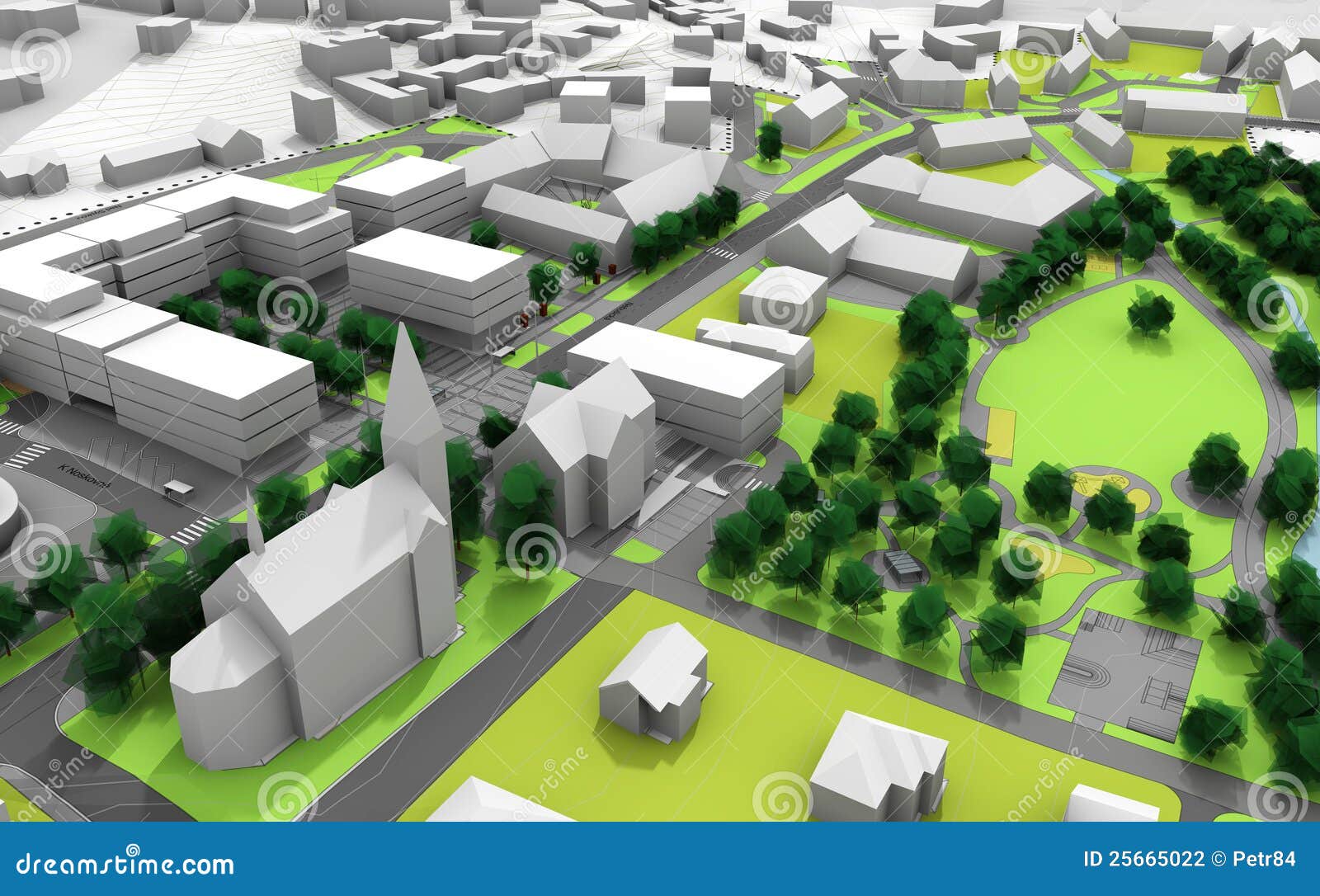 Planta da cidade ilustração stock. Ilustração de terra - 25665022