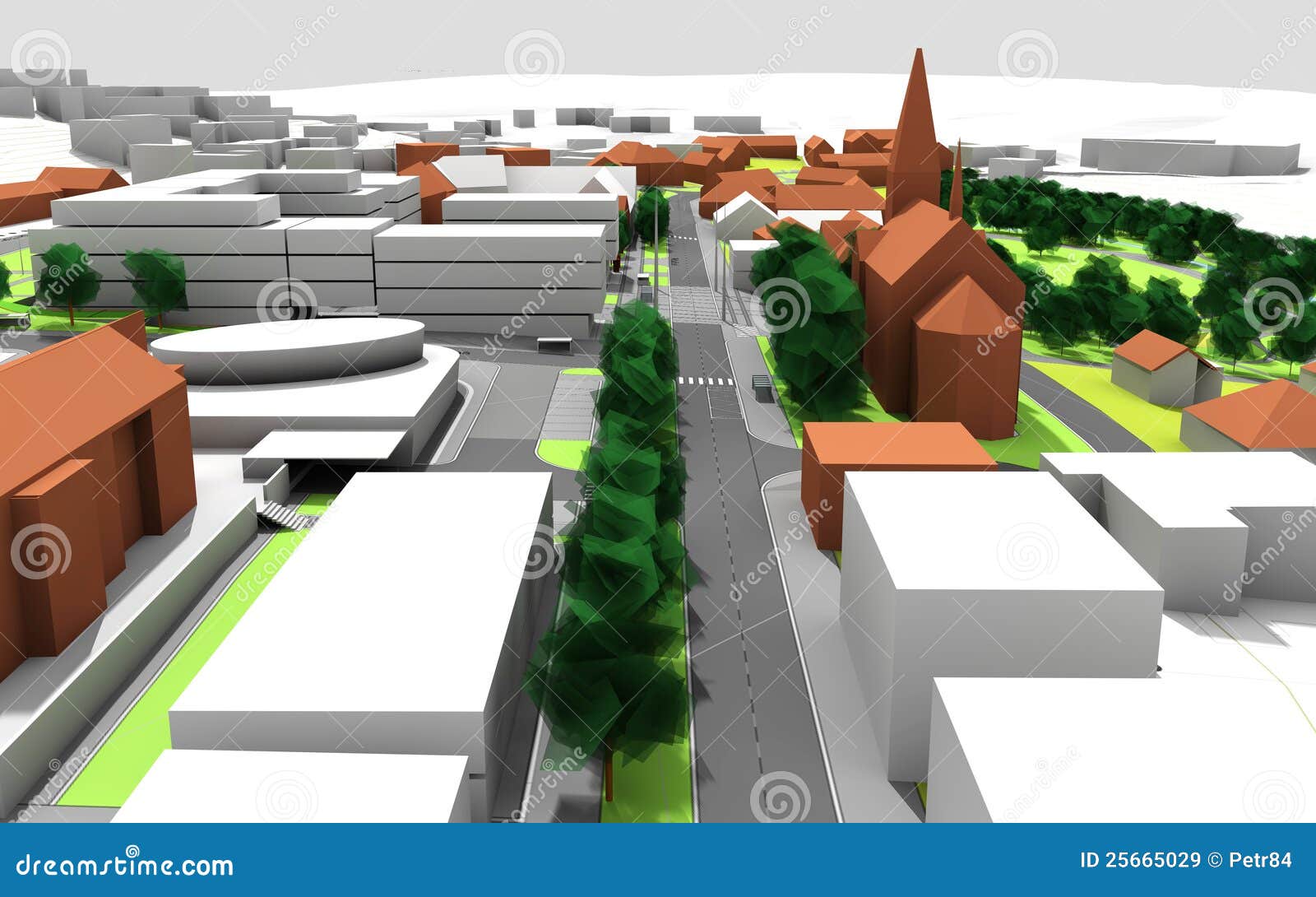 Planta da cidade ilustração stock. Ilustração de estrutura - 25665029