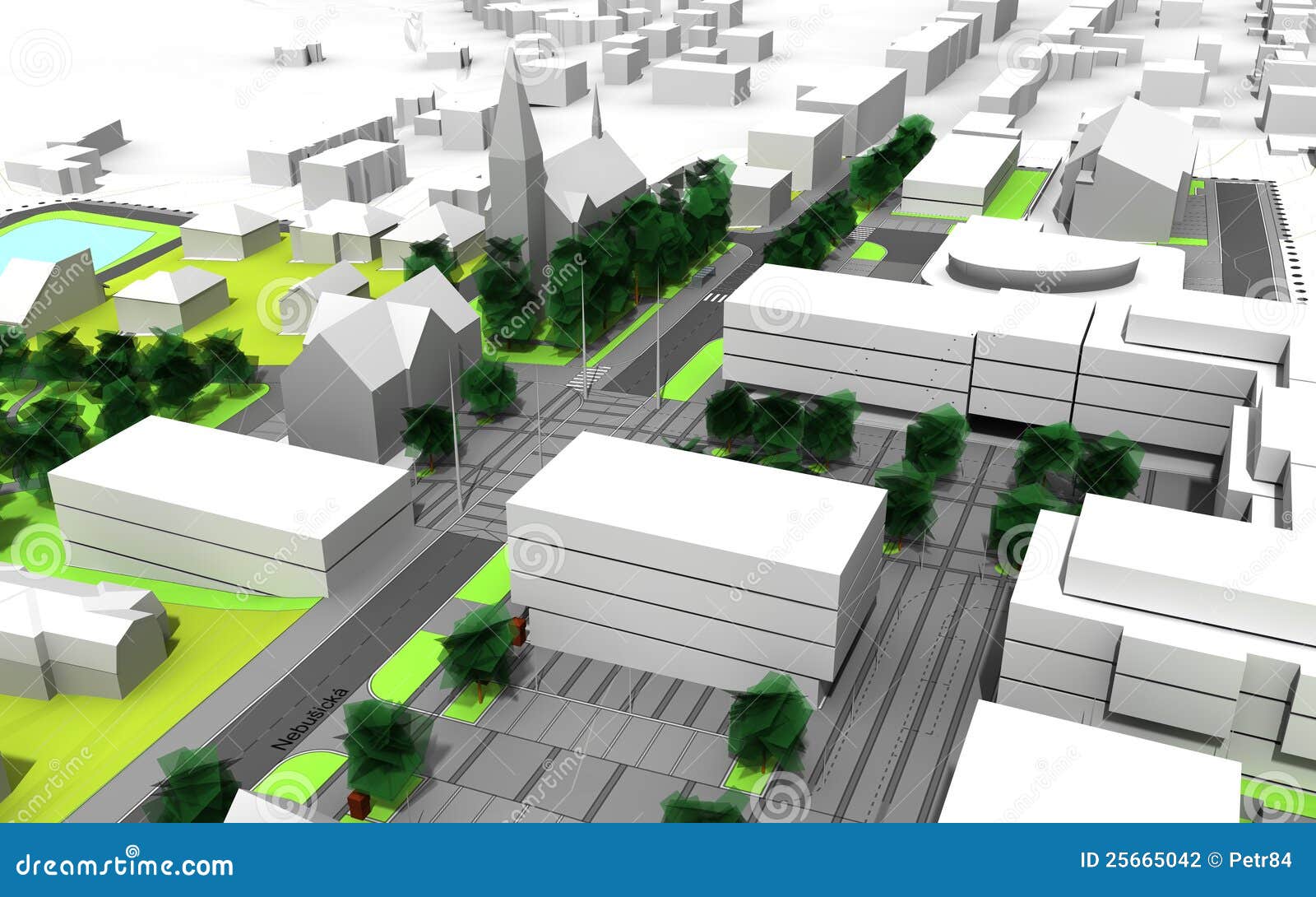 Planta da cidade ilustração stock. Ilustração de casa - 25665042