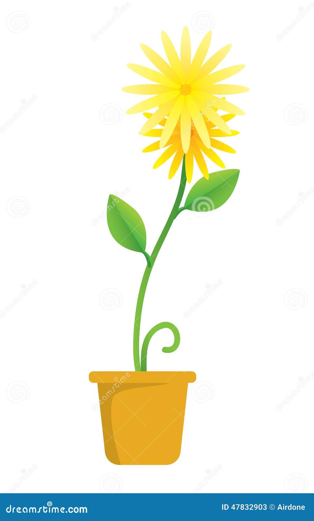 Planta en crisol ilustración del vector. Ilustración de podadizo - 47832903