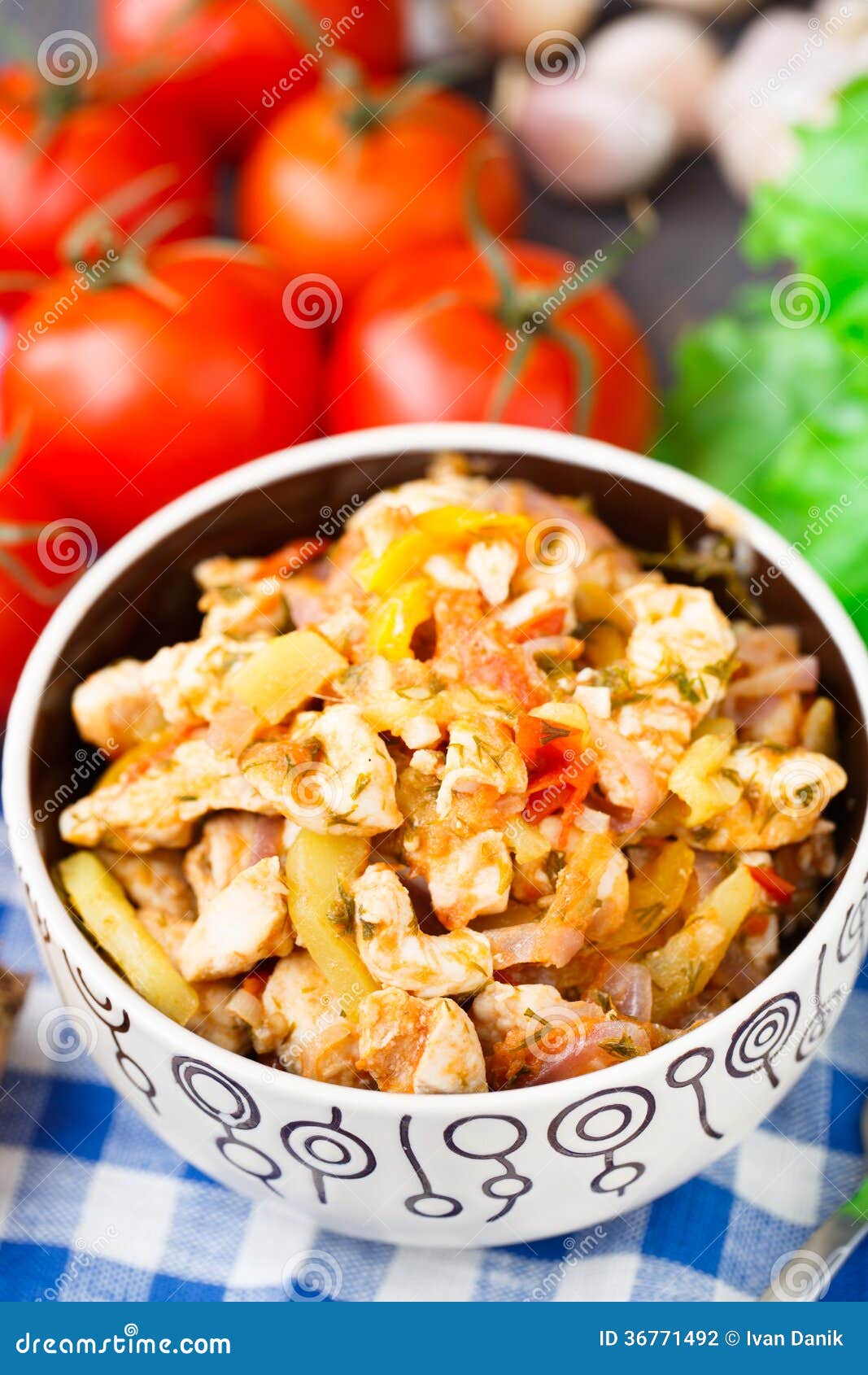 Plantaardige Ragoût Met Kip Brests Stock Foto - Image of gebraden ...