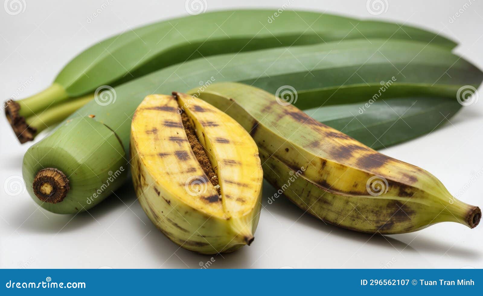 Plantain stock image. Image of flower, dish, plant, leaf - 296562107