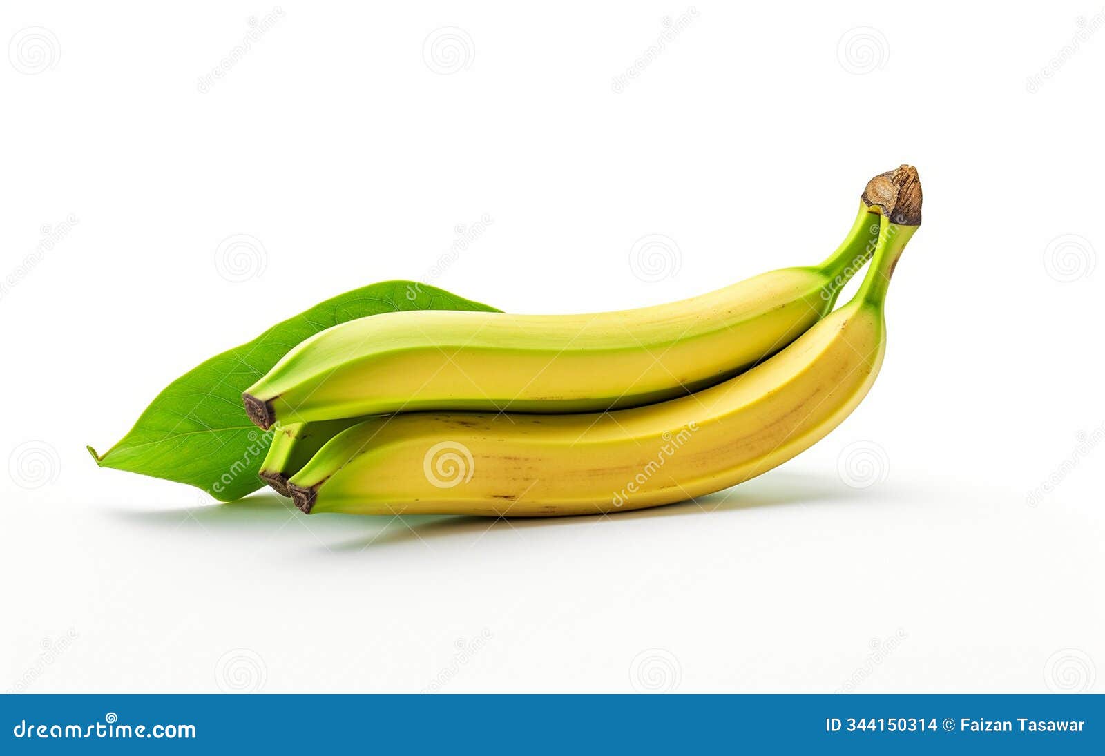 Plantain on White Background Stock Photo - Image of fresh, tropics ...