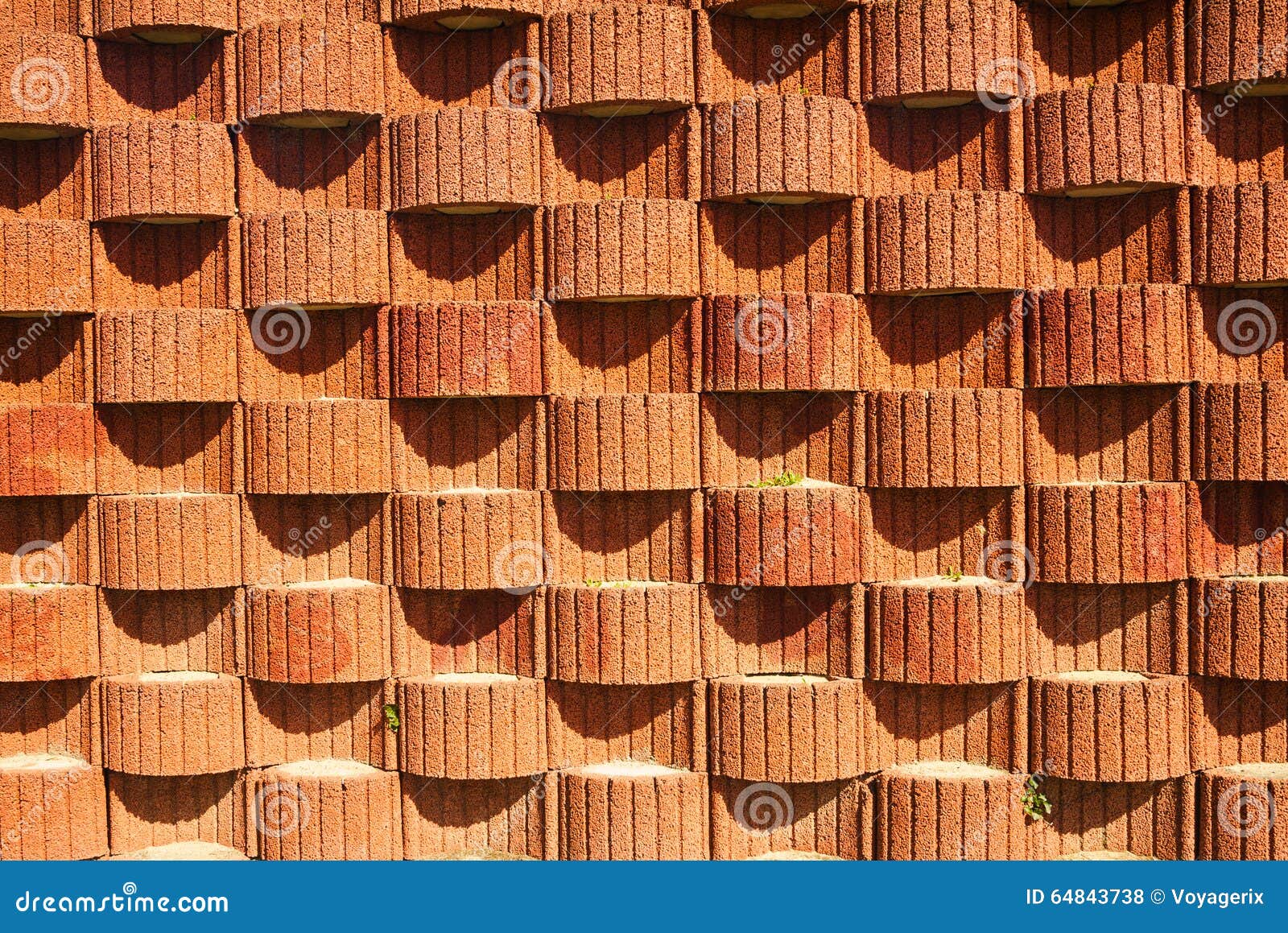 Planter Blocks Retaining Wall. Background, Texture Stock Photo - Image ...