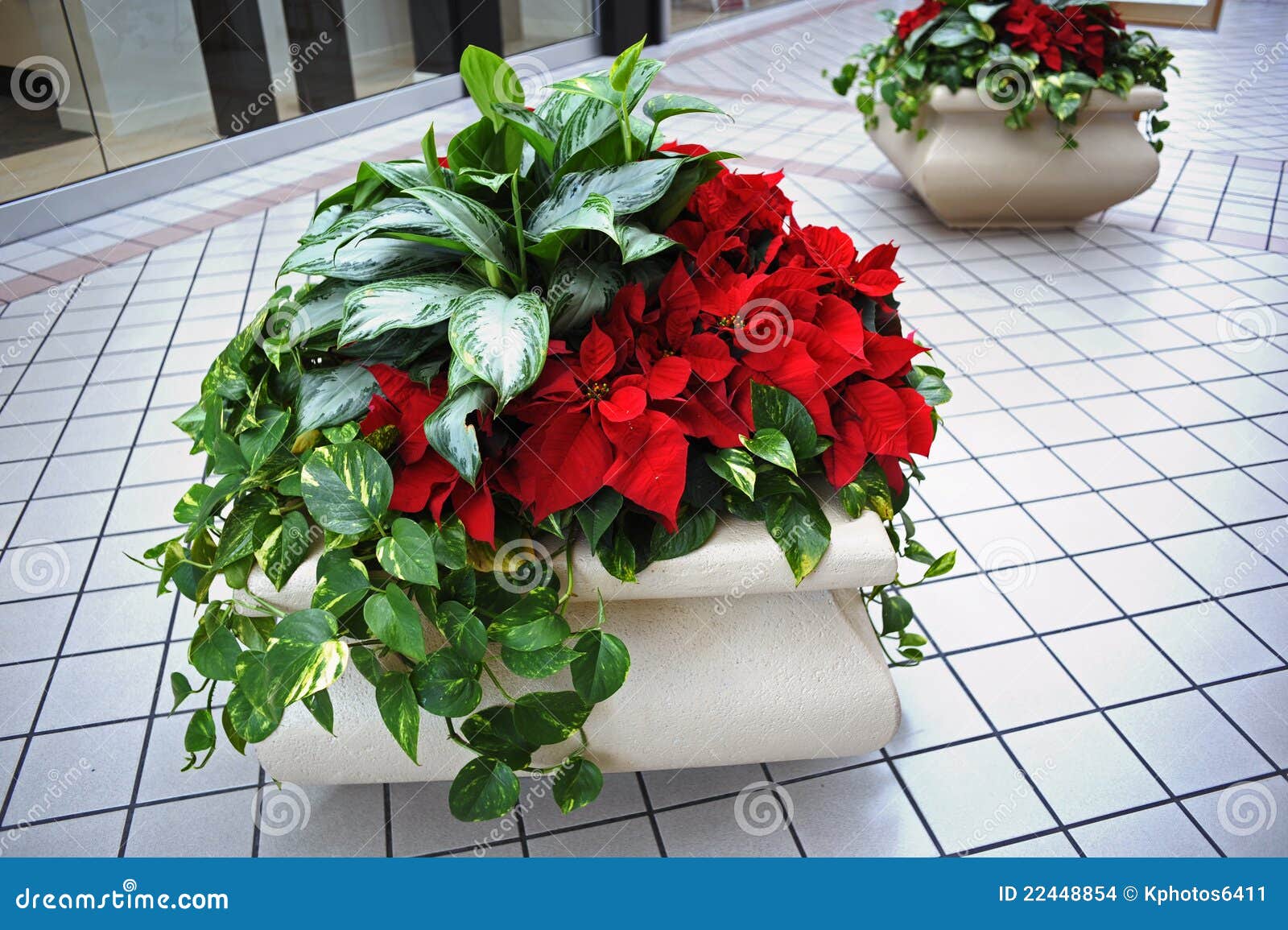Planter Box in Shopping Mall Stock Photo - Image of floor, florida ...