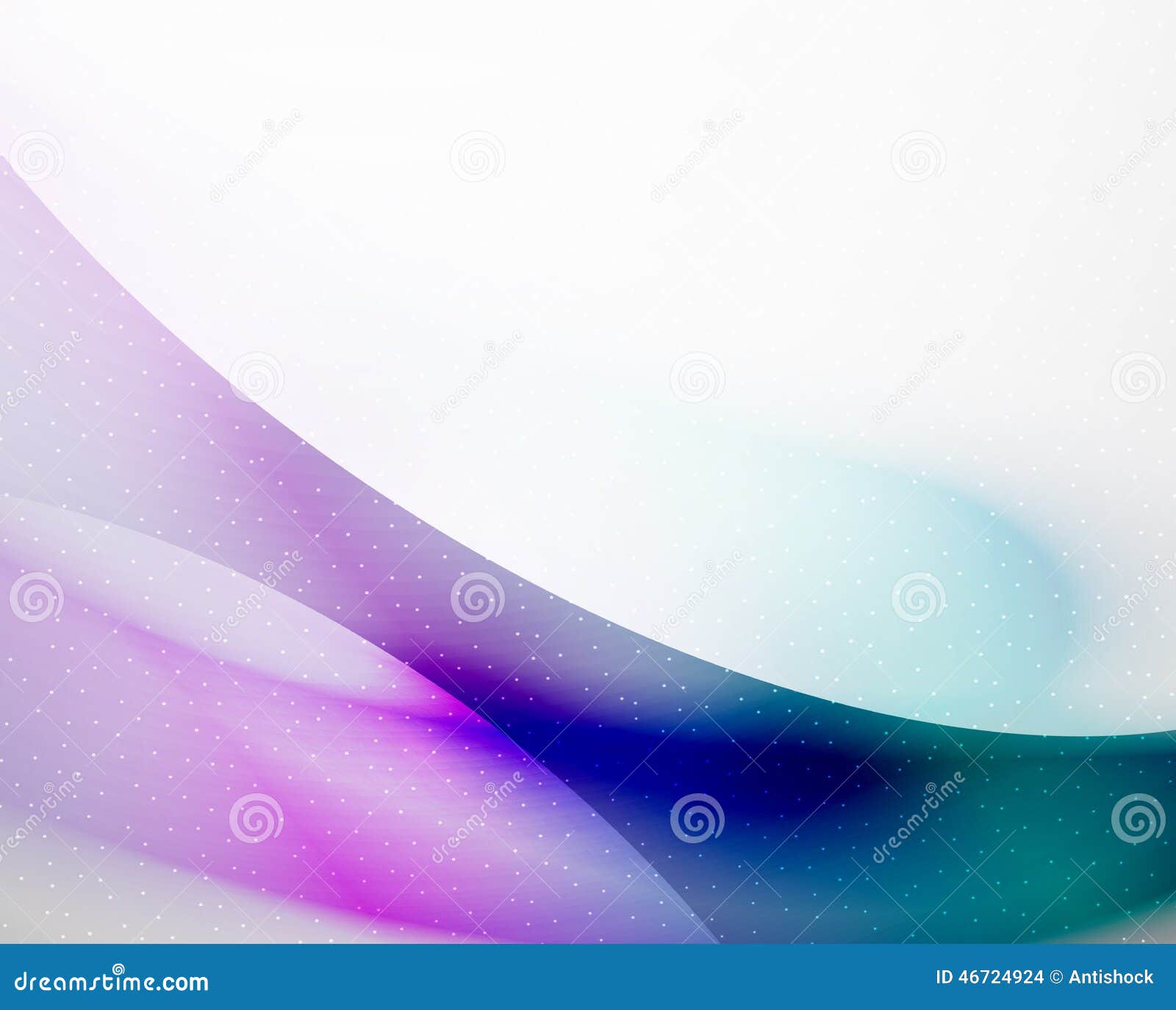 Plantilla Azul Abstracta Inusual De La Onda Ilustración del Vector ...