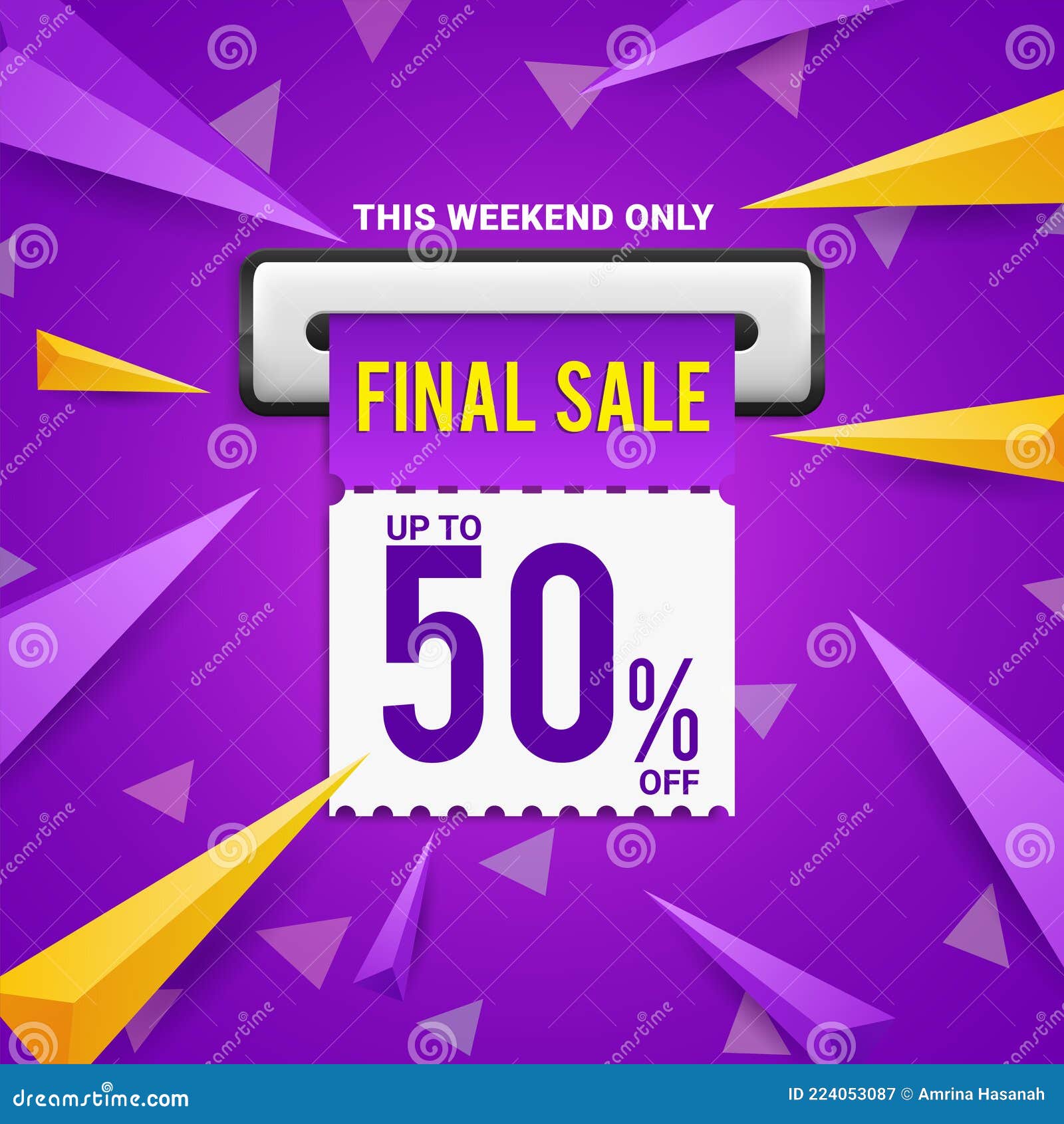 Plantilla De Banner De Oferta Especial De Venta Final Ilustración del ...