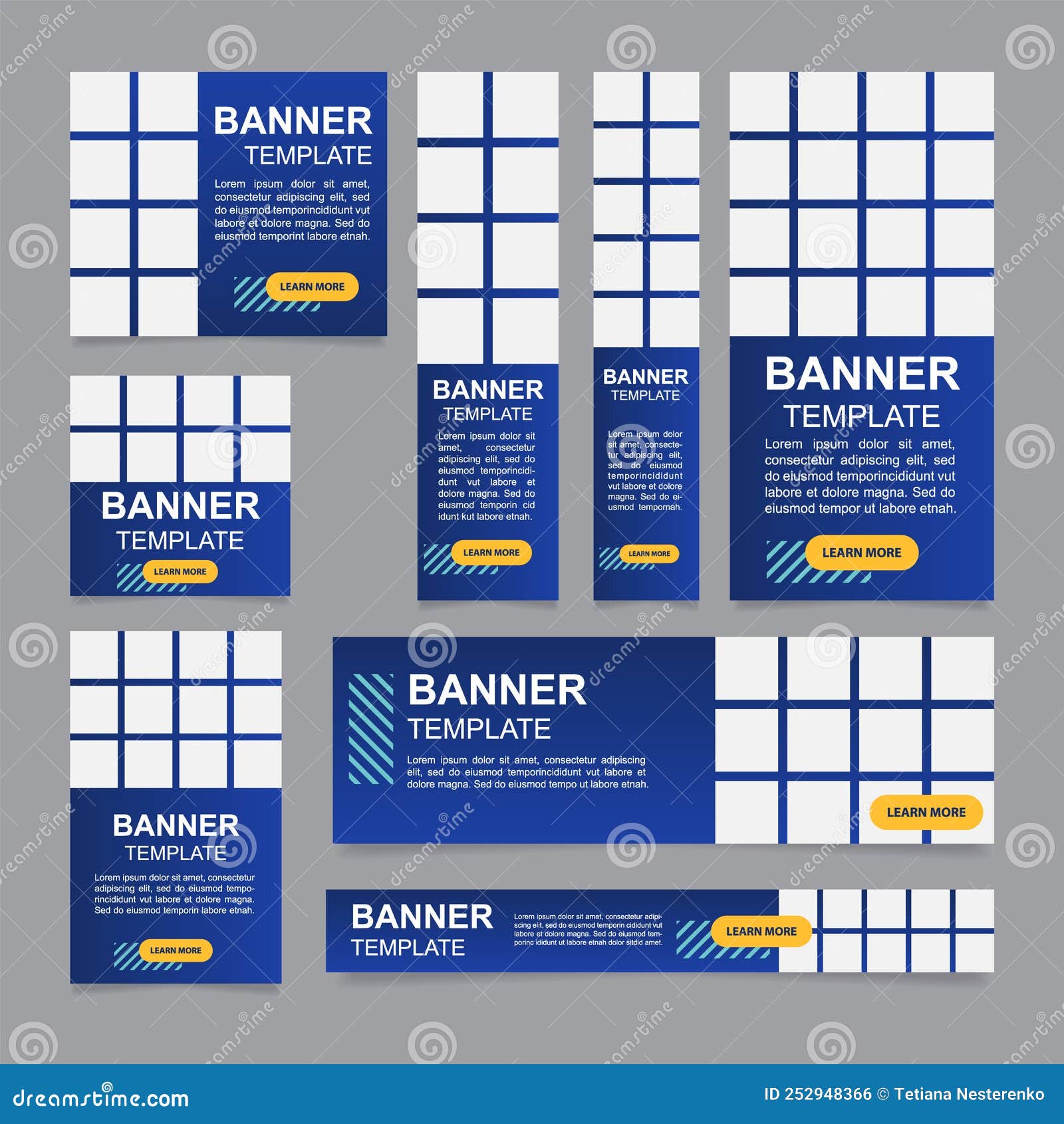 Plantilla De Diseño De Banners Web De Servicios De La Empresa De Construcción De Edificios ...