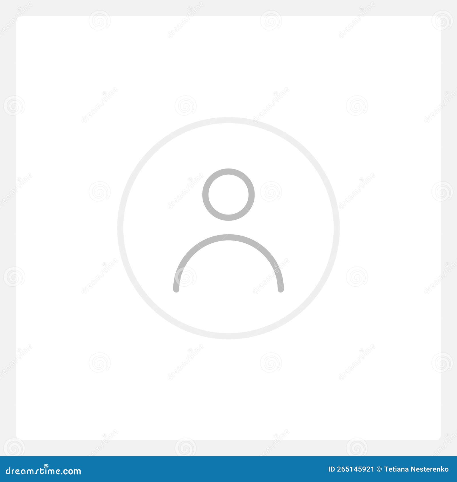 Plantilla De Elemento Ui De Imagen De Perfil Predeterminada Ilustración ...