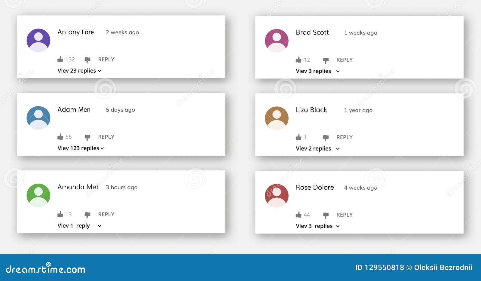 Plantilla De La Caja Del Comentario Ilustración del Vector ...