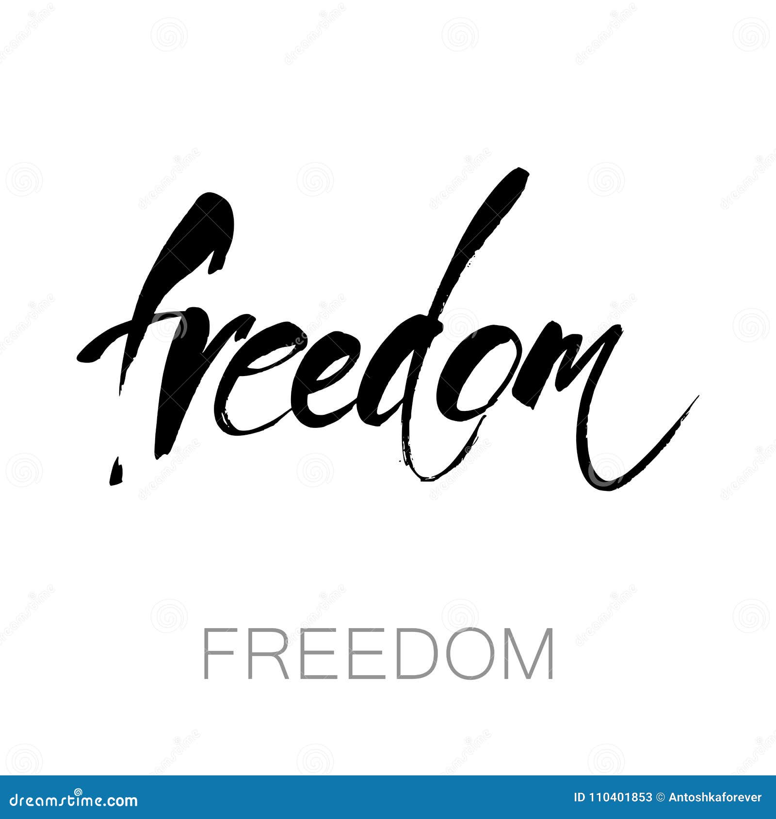 Plantilla De Las Letras De La Libertad Ilustración del Vector ...