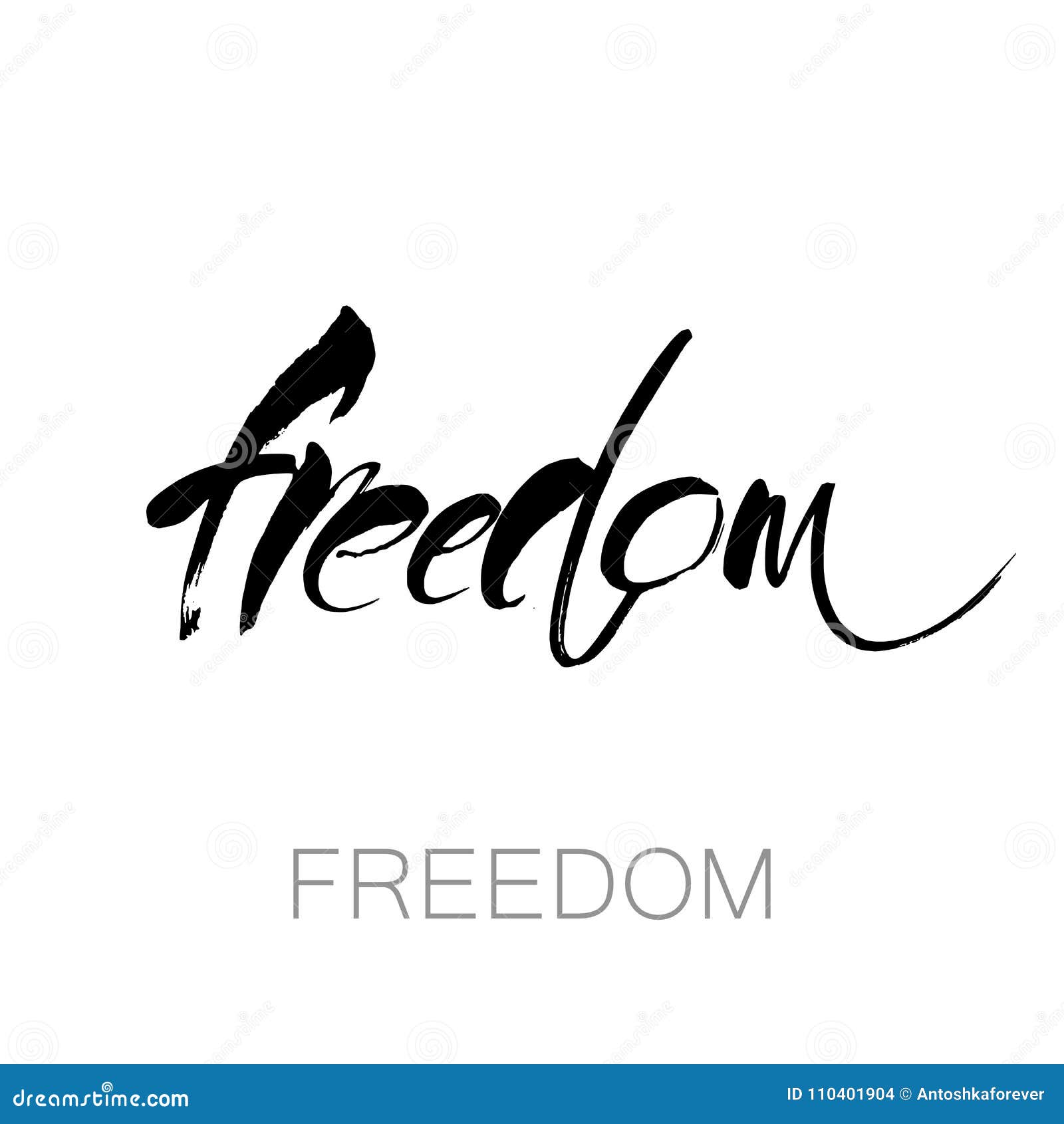 Plantilla De Las Letras De La Libertad Ilustración del Vector ...