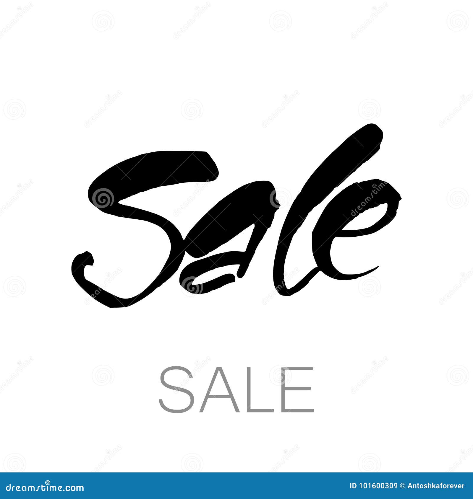 Plantilla De Las Letras De La Venta Ilustración del Vector ...