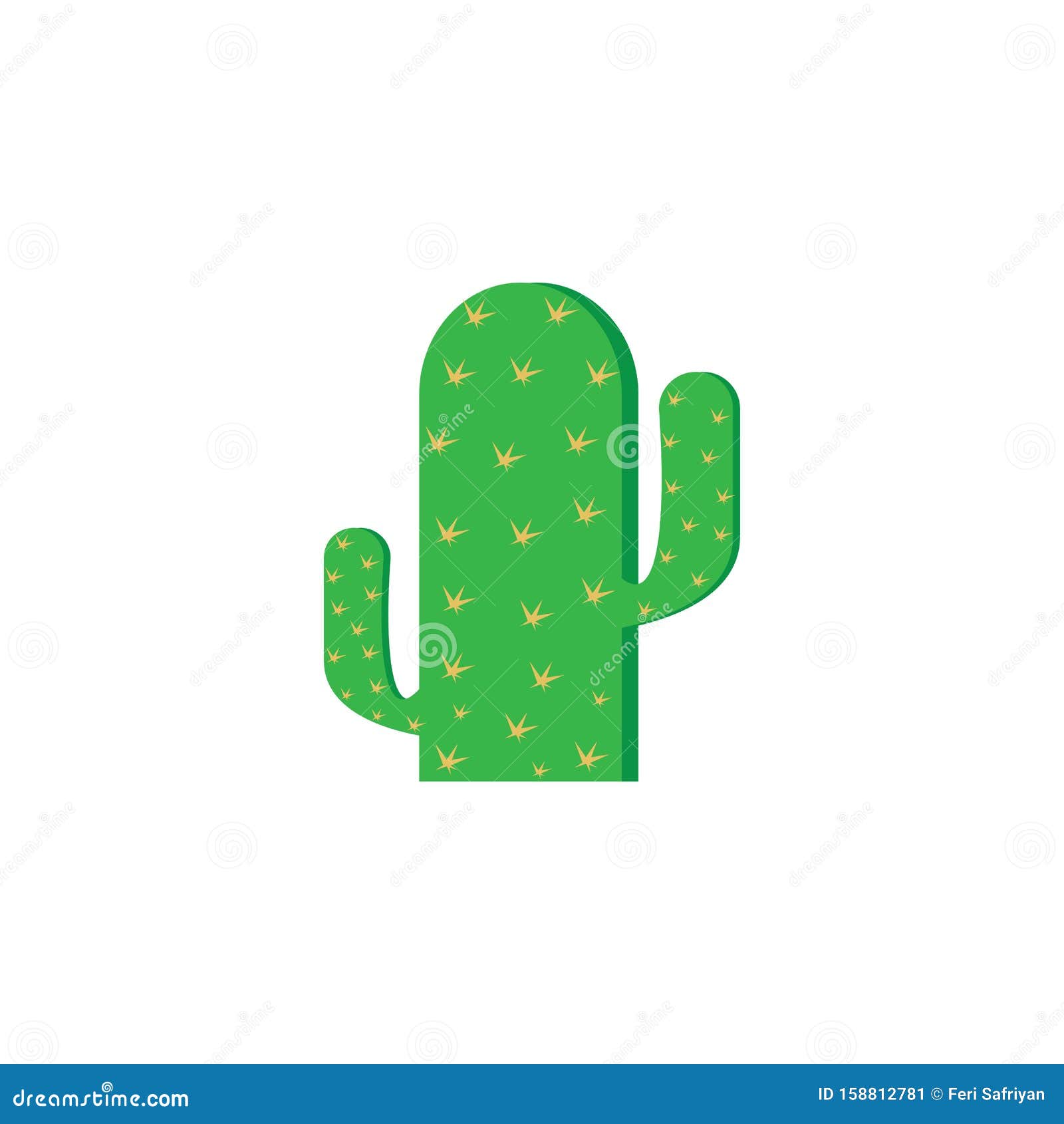 Plantilla De Logotipo Cactus Ilustración del Vector - Ilustración de desierto, decorativo: 158812781
