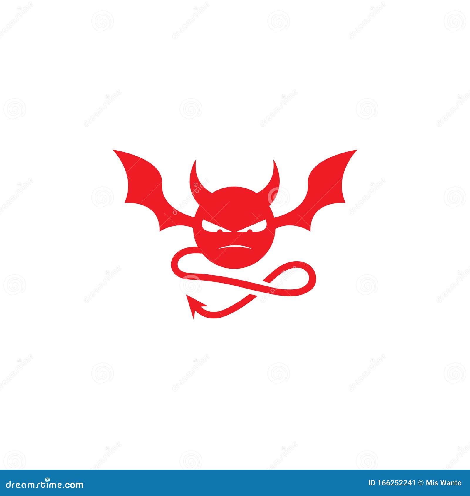 Plantilla De Logotipo Del Demonio Stock de ilustración - Ilustración de ...