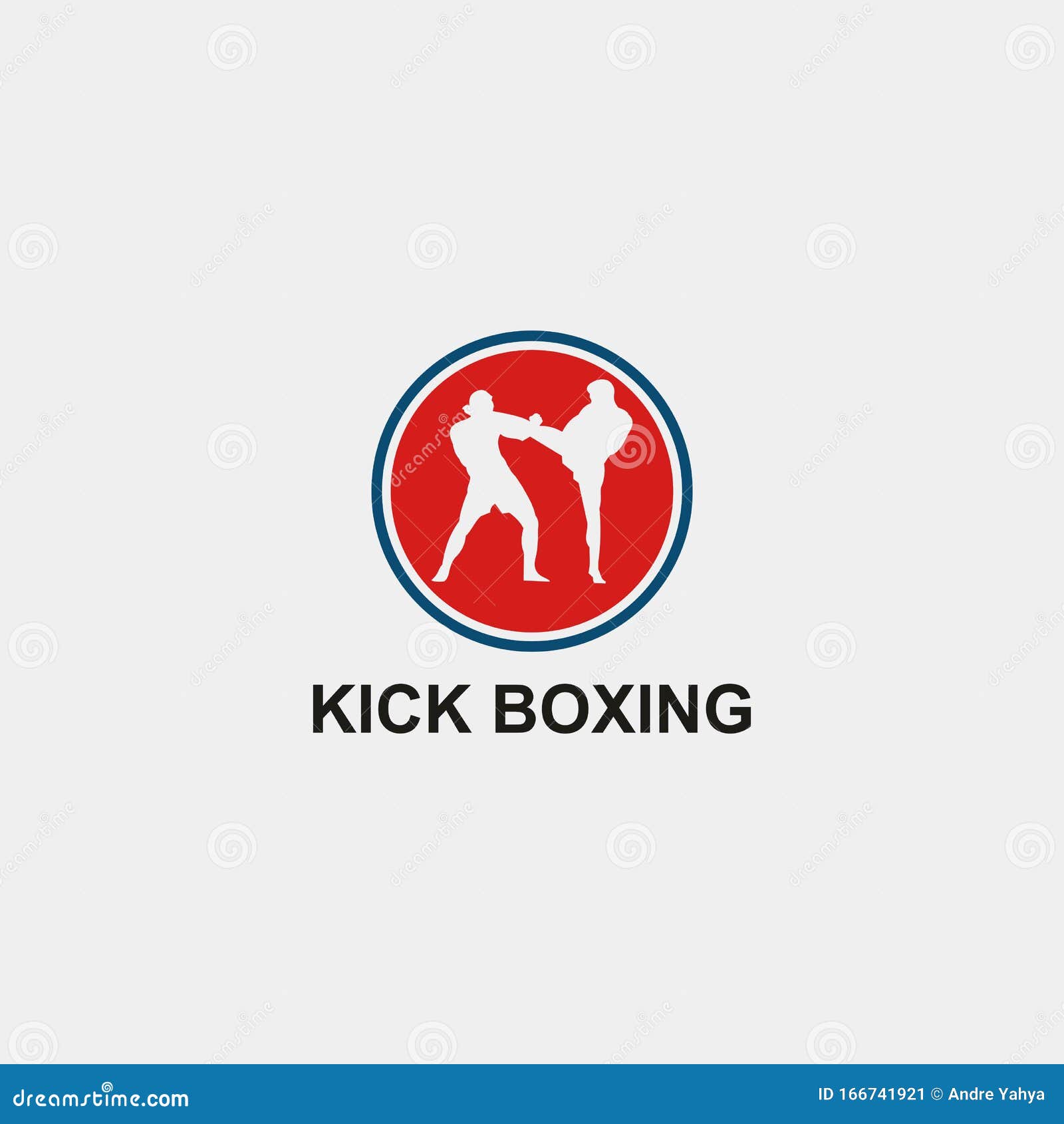 Plantilla De Logotipo De Kickboxing Stock de ilustración - Ilustración ...
