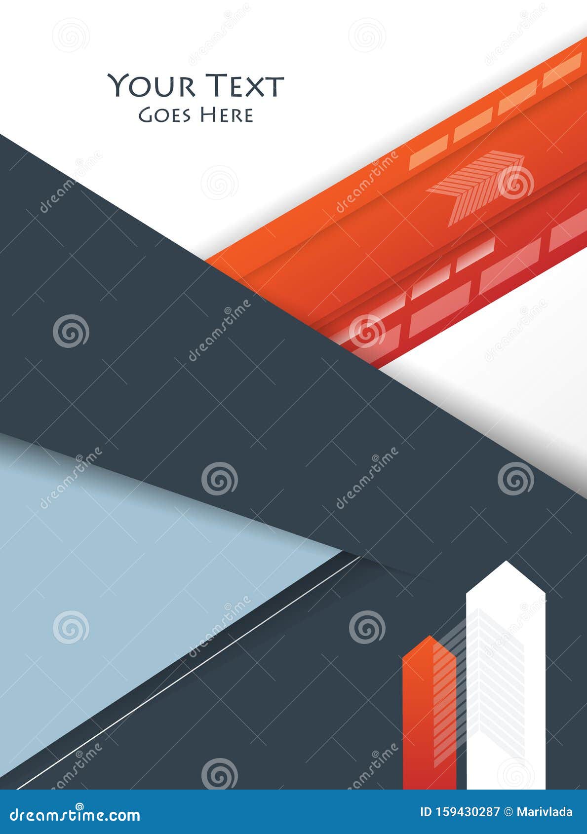 Plantilla De Portada Moderna Del Vector Ilustración del Vector ...