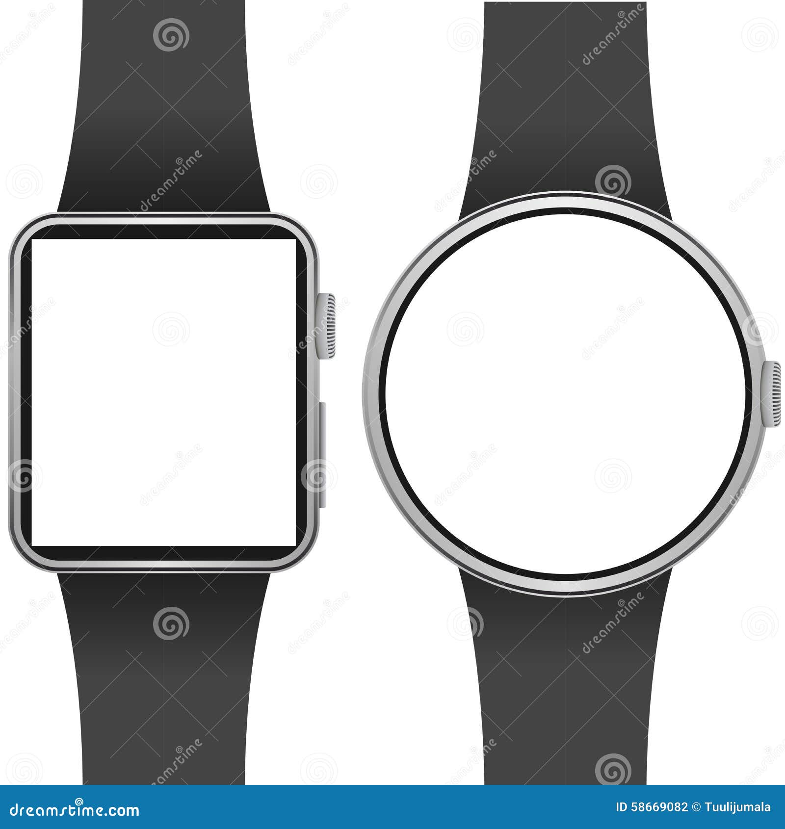 Plantilla de Smartwatch ilustración del vector. Ilustración de concepto ...