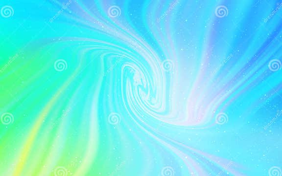 Plantilla De Vector Verde Azul Claro Con Estrellas Espaciales
