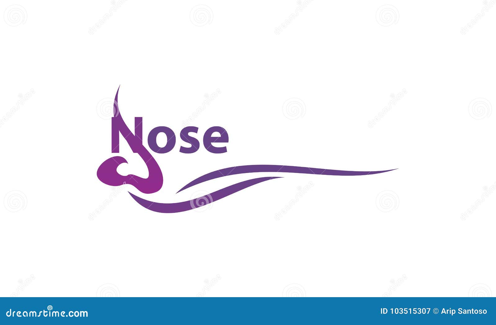 Plantilla Del Cuidado De La Nariz Ilustración del Vector - Ilustración ...