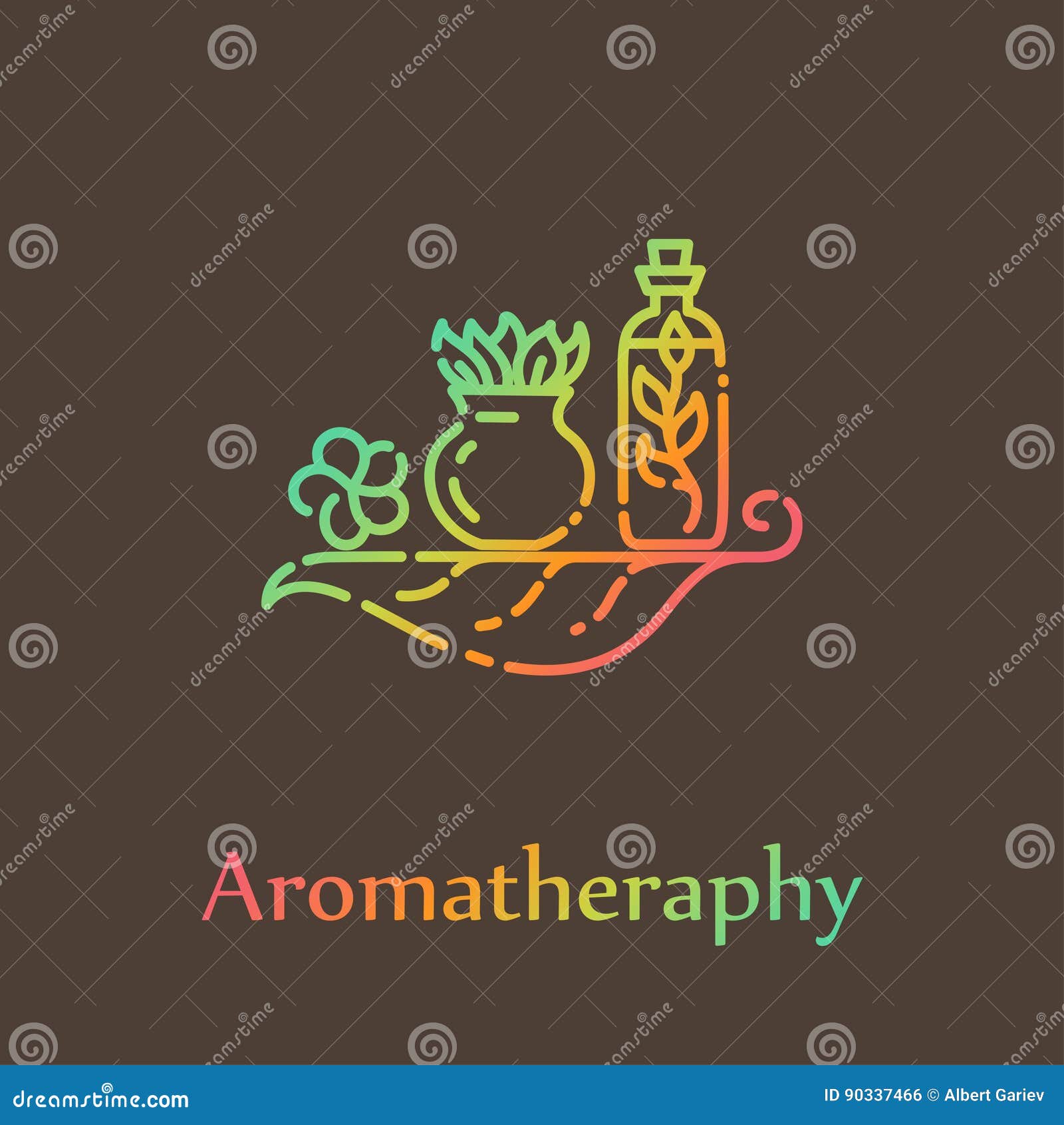 Plantilla Del Logotipo - Aromatherapy Stock de ilustración ...