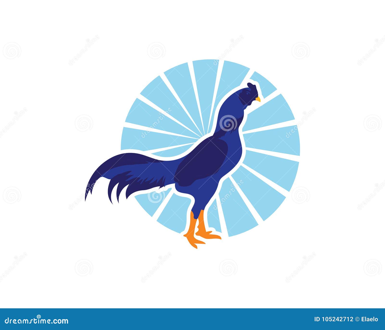 Plantilla Del Logotipo Del Gallo Ilustración del Vector - Ilustración ...