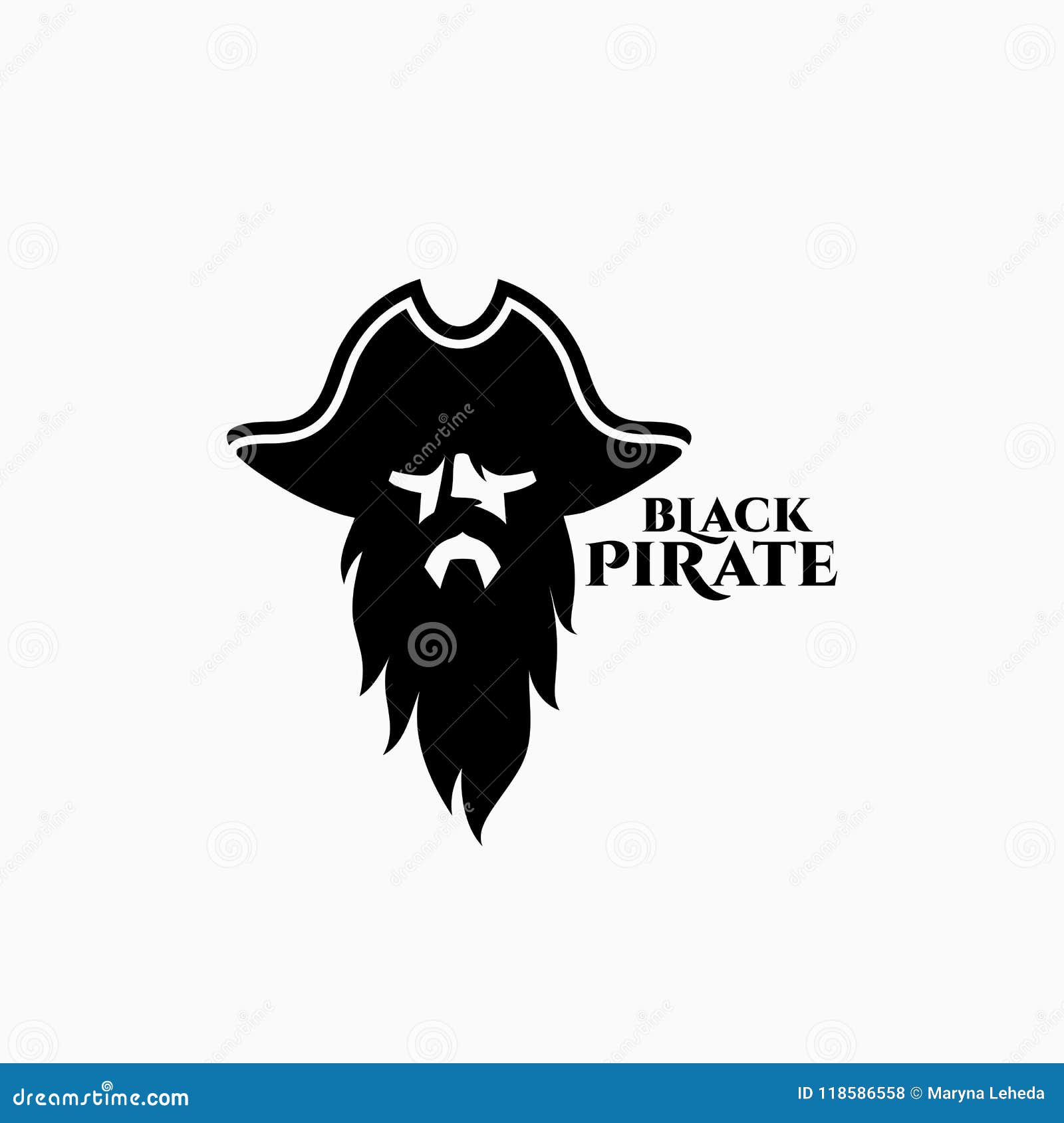 Plantilla Del Logotipo Del Pirata Ilustración del Vector - Ilustración ...