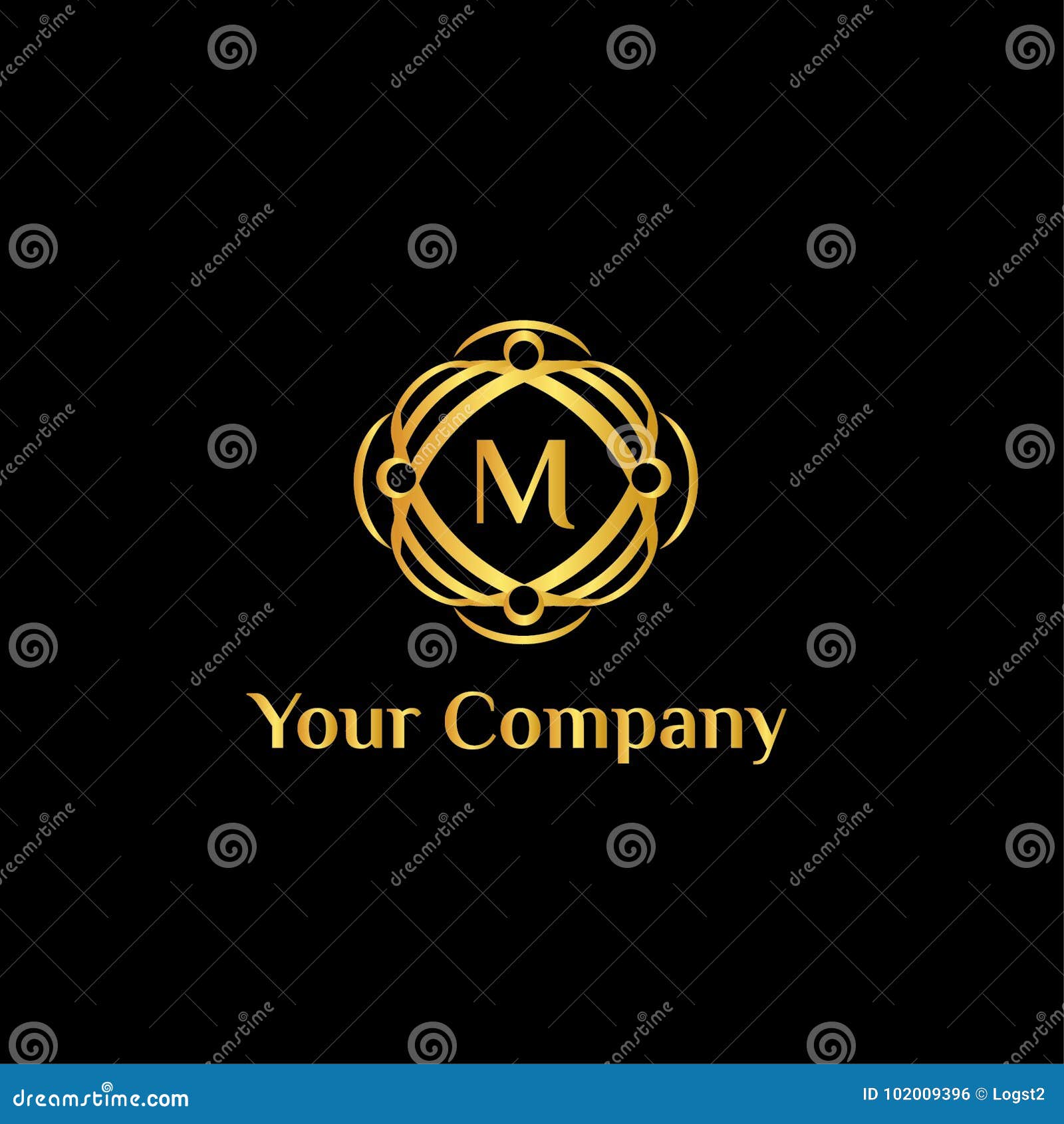 Plantilla Del Logotipo Del Vector De La Marca De La Moda Letra M ...