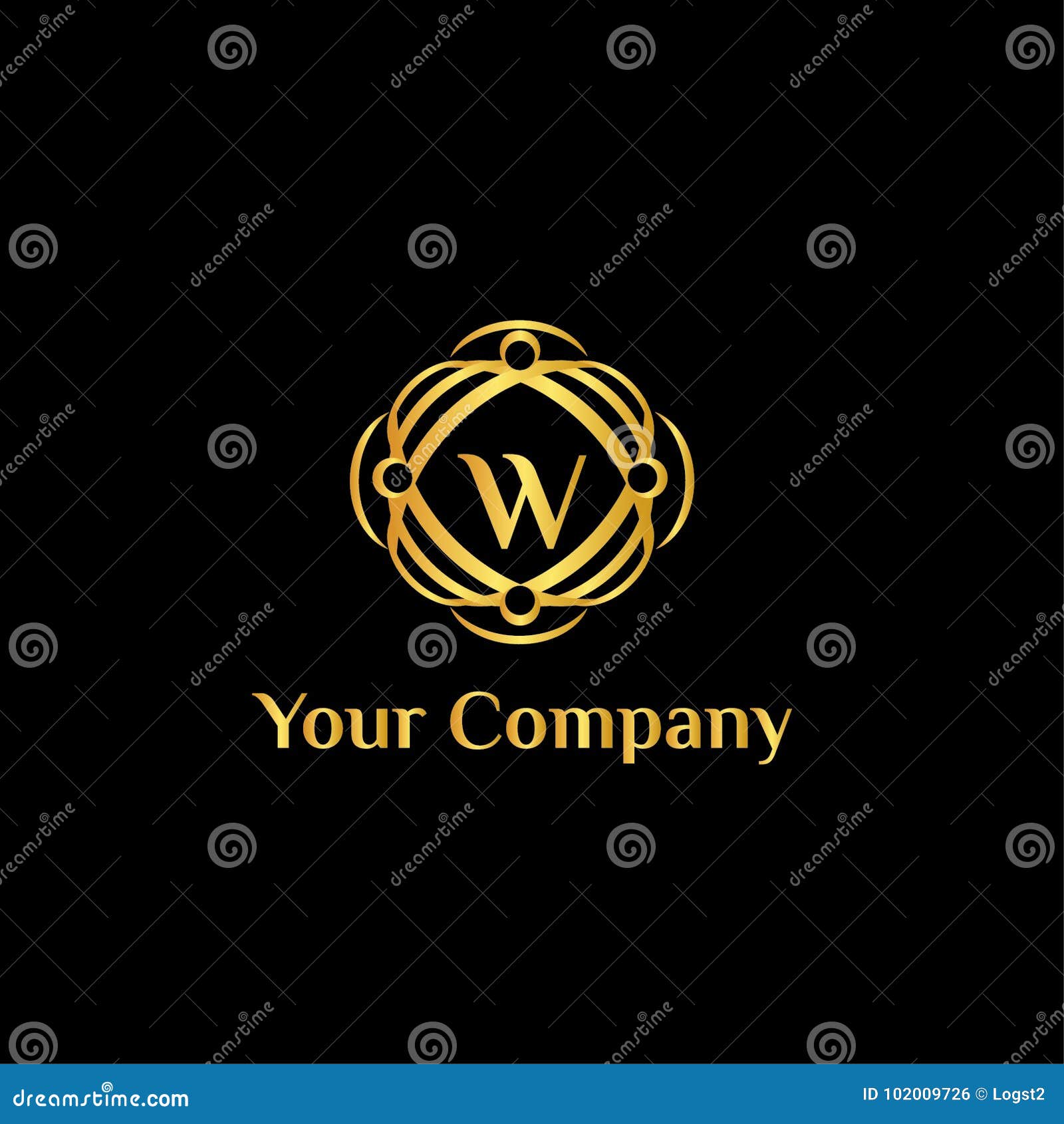 Plantilla Del Logotipo Del Vector De La Marca De La Moda Letra W ...