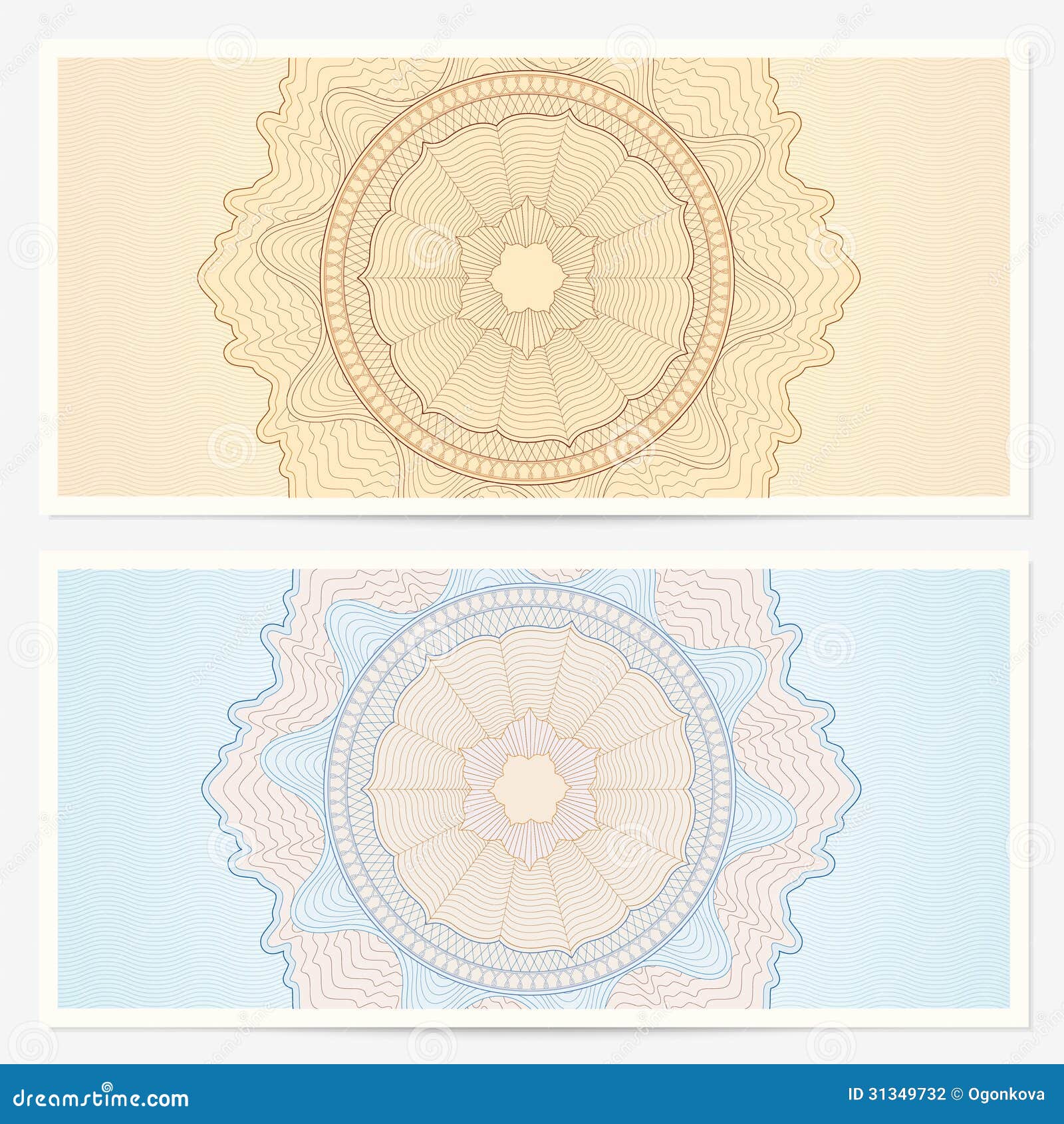 Plantilla Del Vale (vale) Con El Modelo Stock de ilustración ...