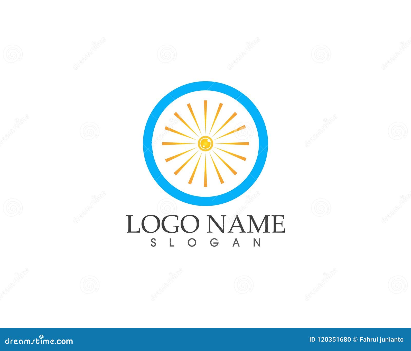 Plantilla Del Vector Del Logotipo De Sun Ilustración del Vector ...