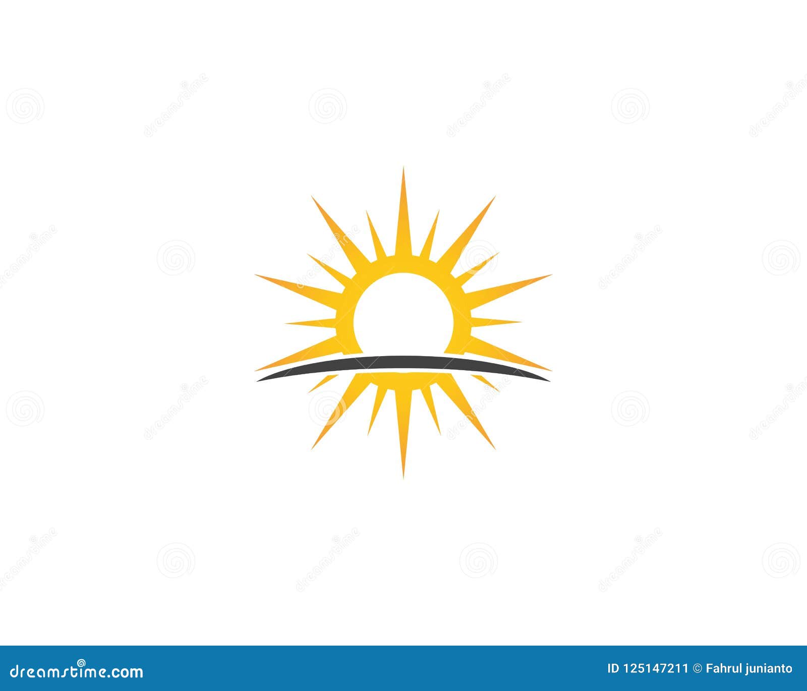Plantilla Del Vector Del Logotipo De Sun Ilustración del Vector ...