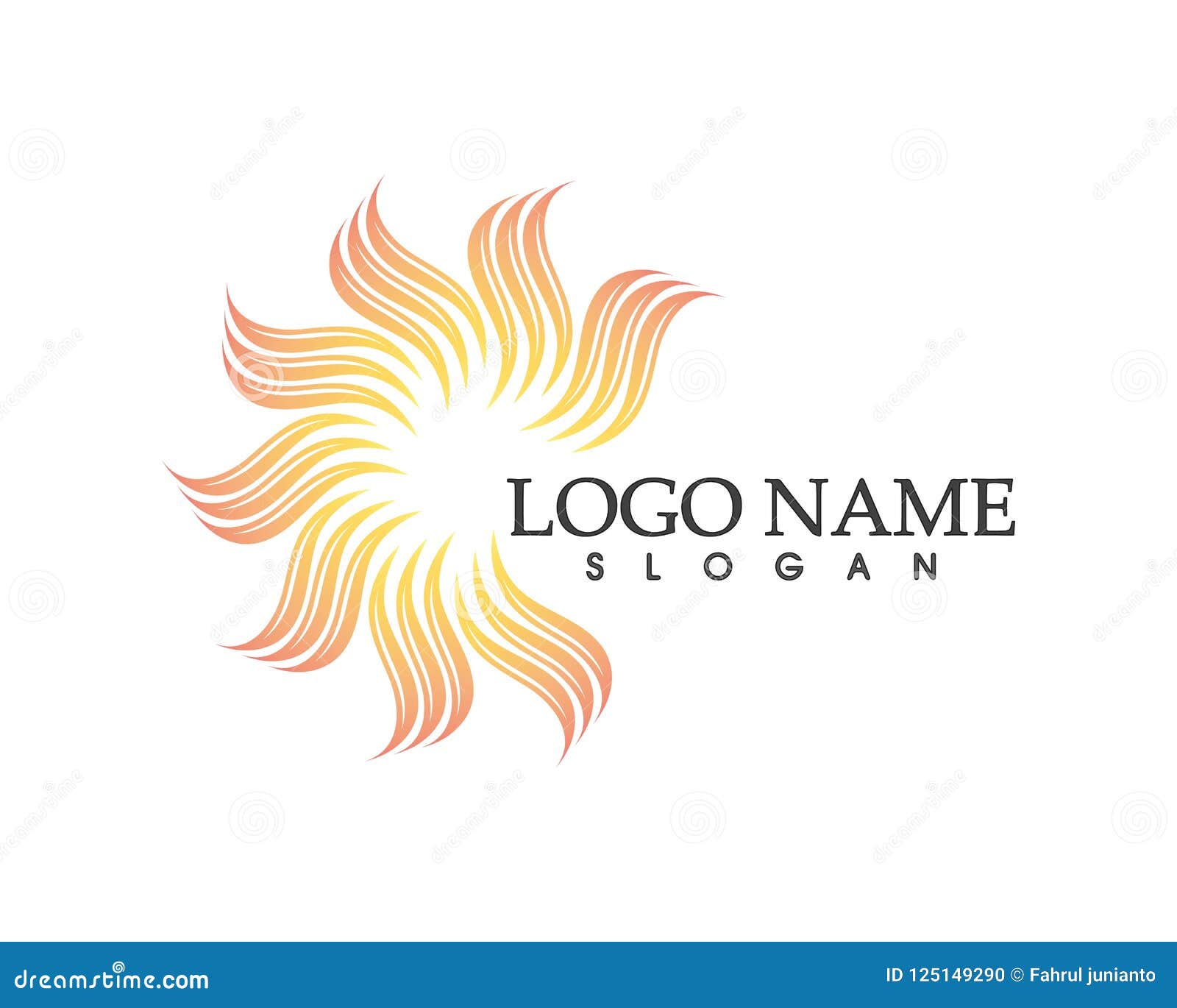 Plantilla Del Vector Del Logotipo De Sun Ilustración del Vector ...