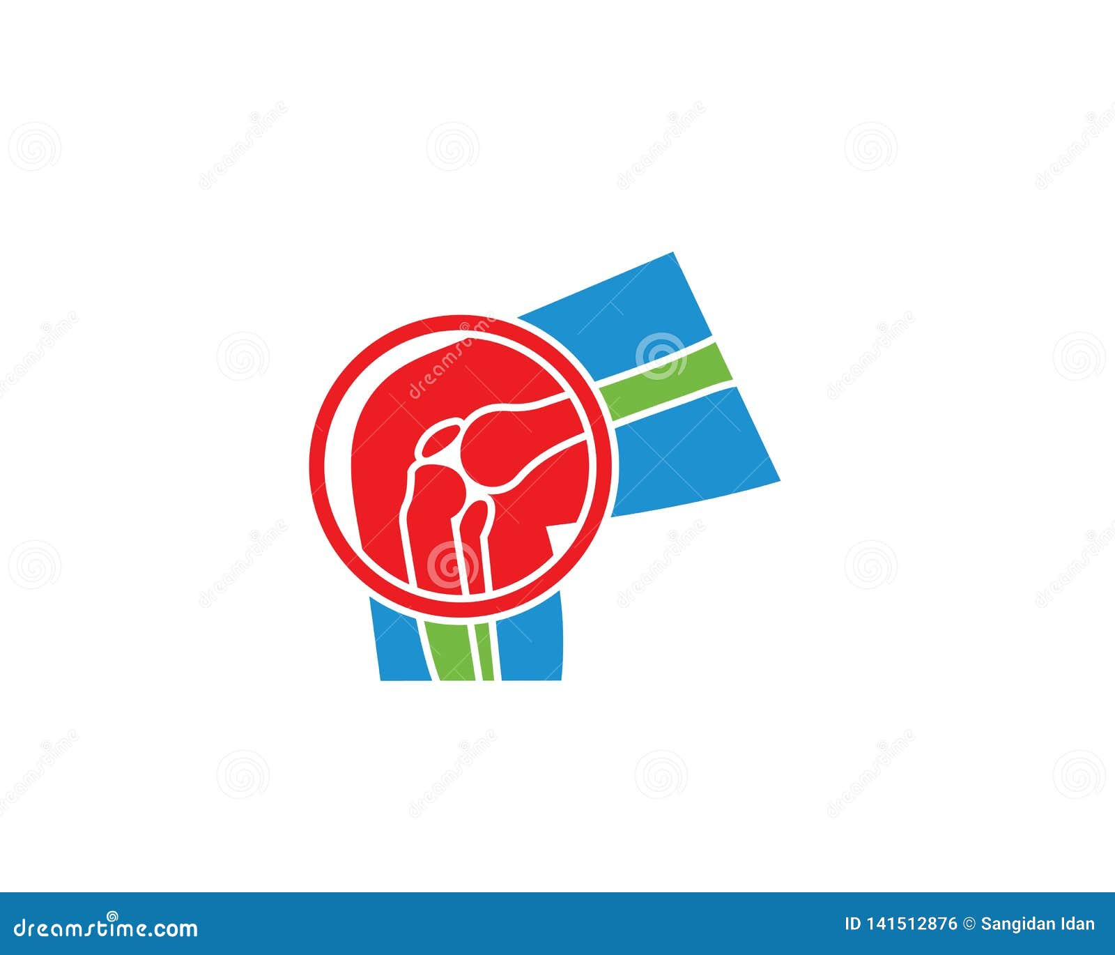 Plantilla Del Vector Del Logotipo Del Hueso Ilustración del Vector ...