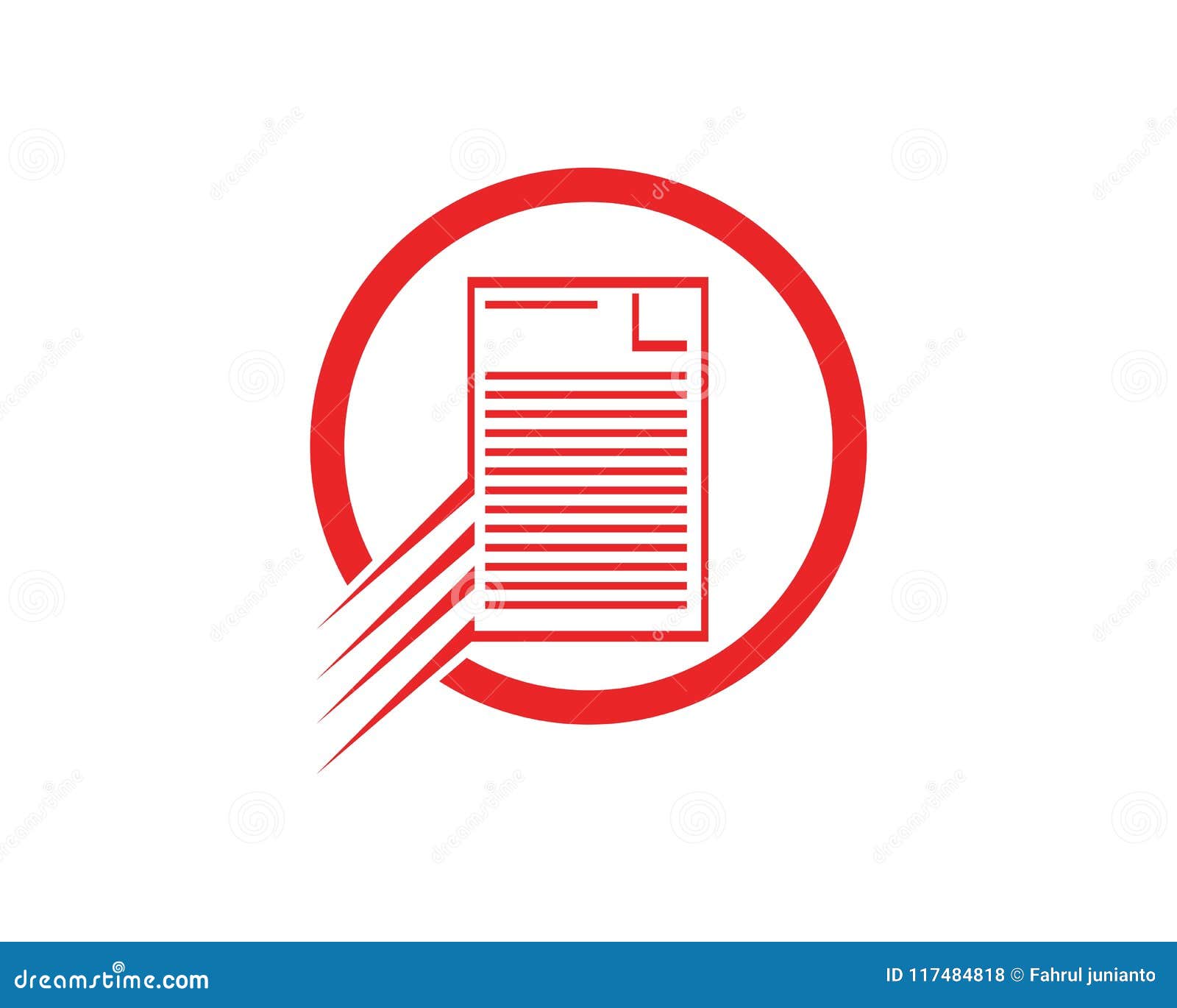 Plantilla Del Vector Del Logotipo Del Icono De Documento Ilustración ...