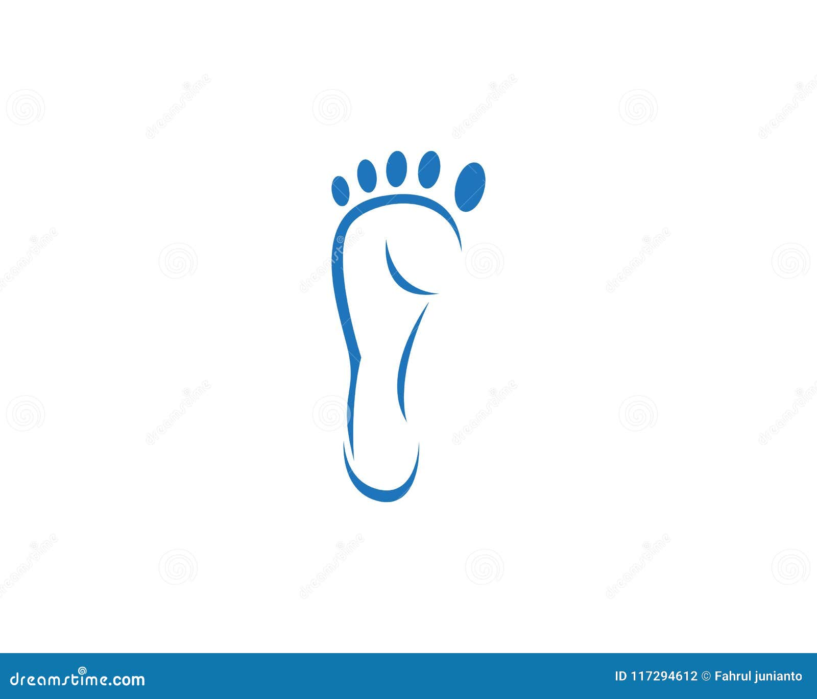Plantilla Del Vector Del Logotipo Del Pie Ilustración del Vector ...