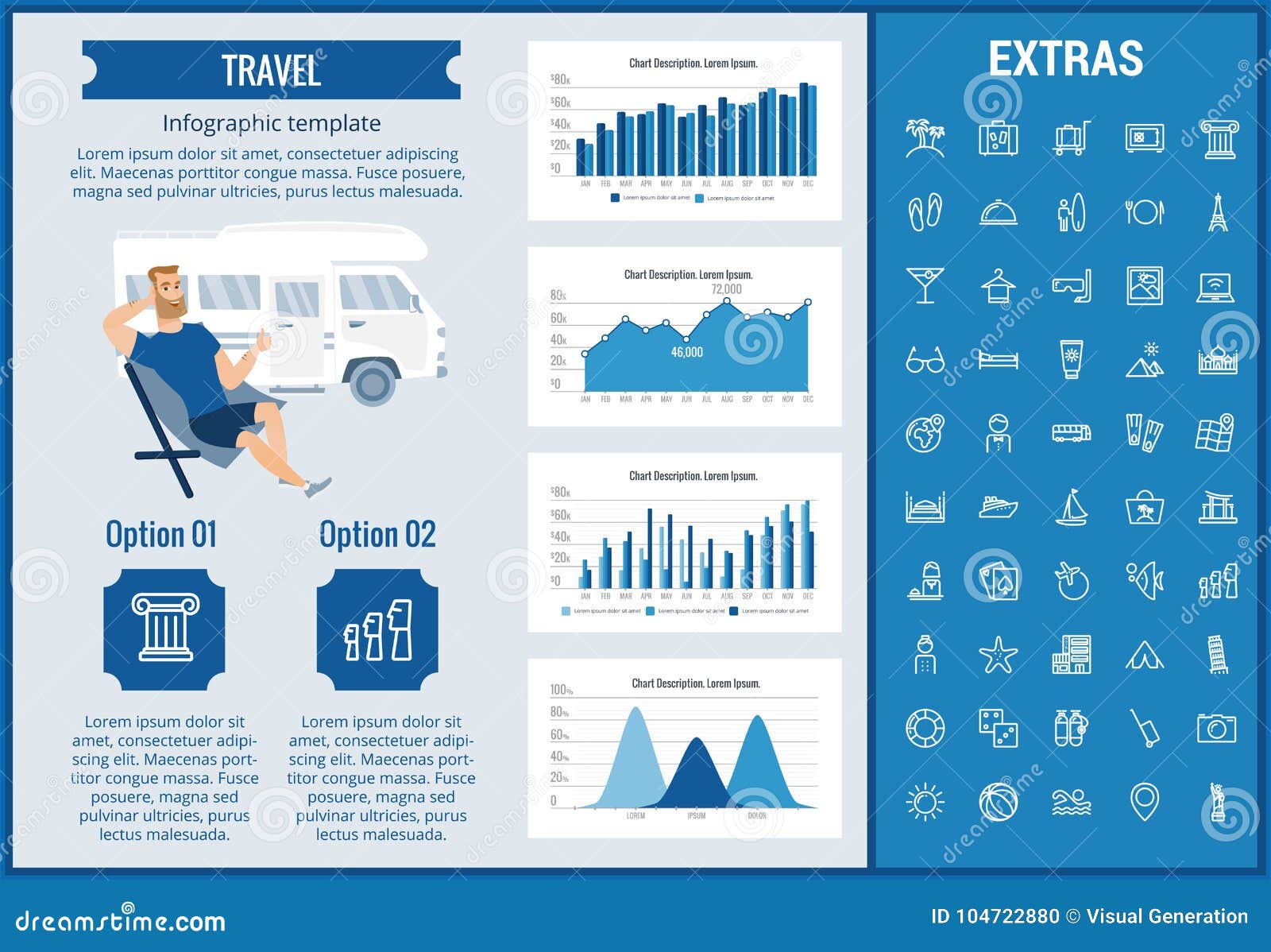 Plantilla, Elementos E Iconos Infographic Del Viaje Ilustración del ...