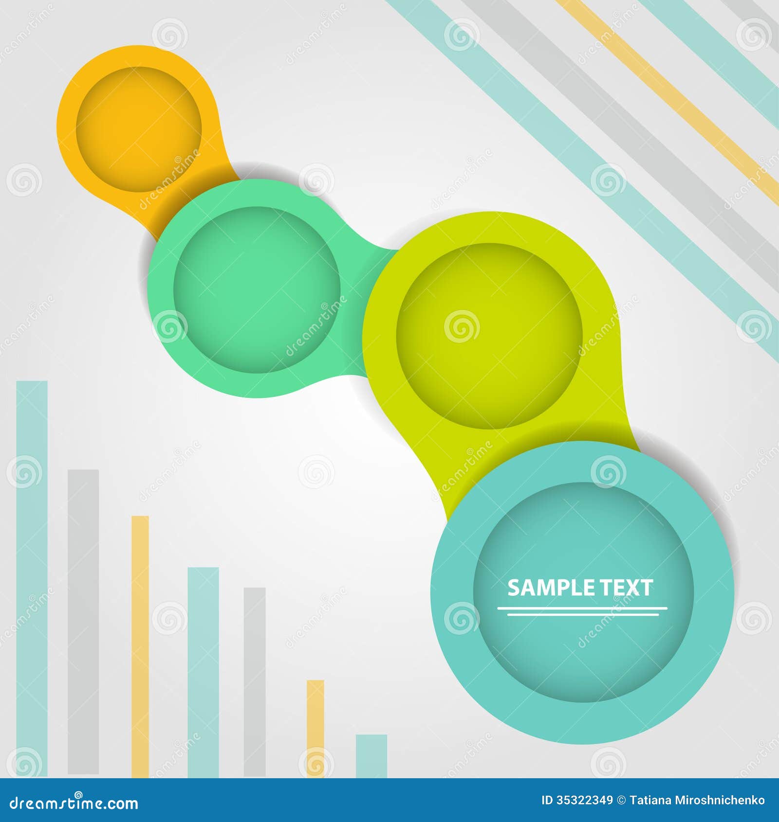 Plantilla Gradual Simplemente Infographic Del Vector Ilustración del ...