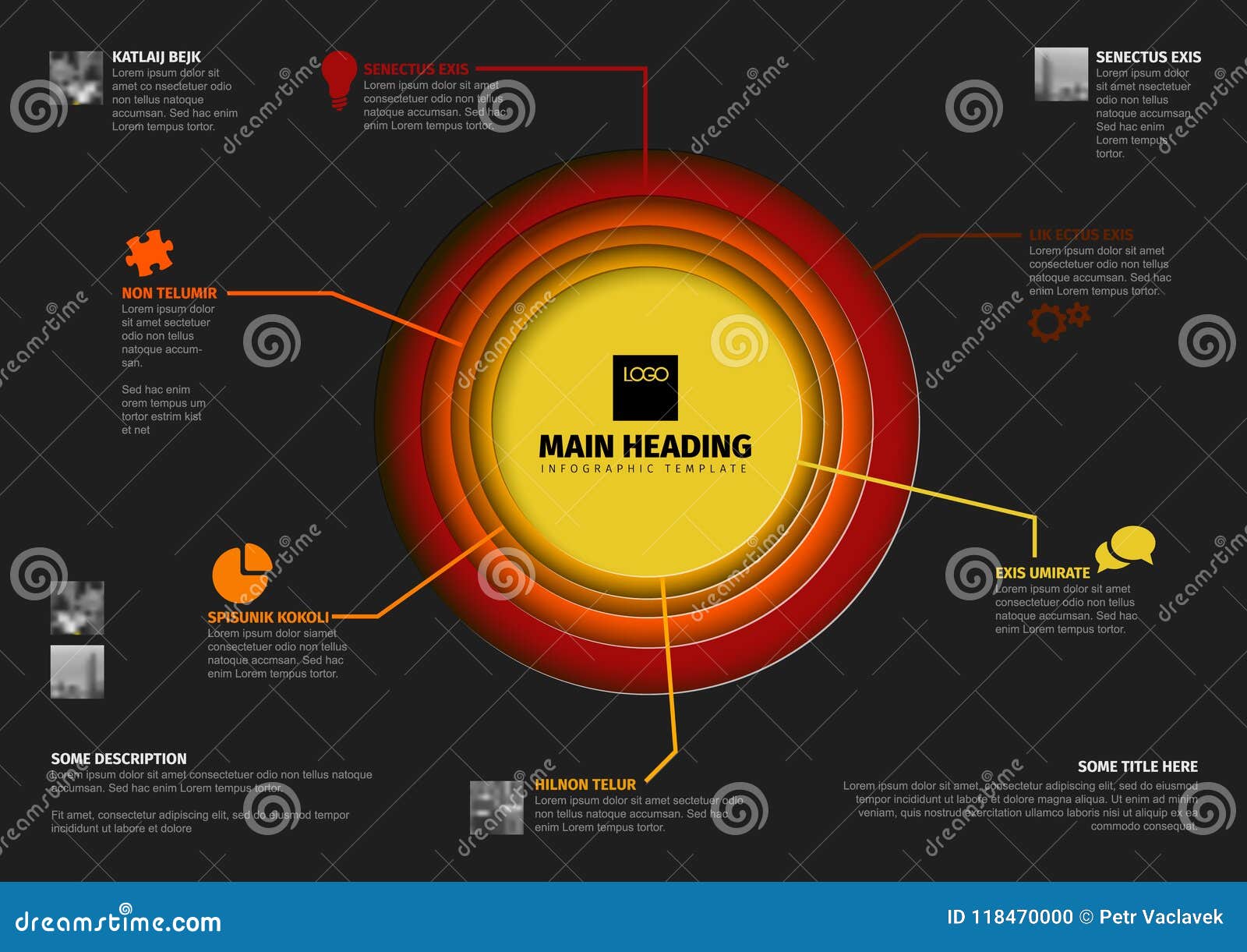 Plantilla Multiusos De Infographic Del Vector Ilustración del Vector ...