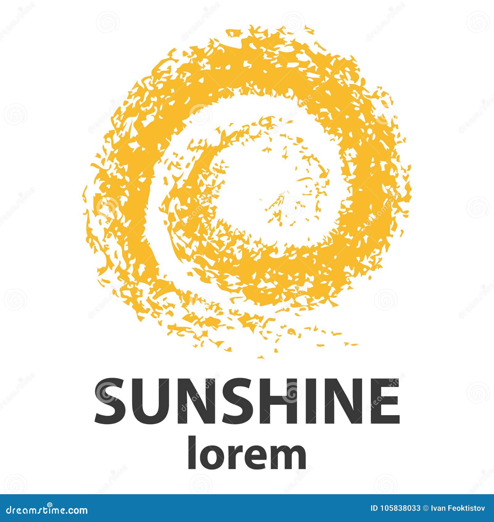 Plantilla Para El Logotipo Soleado Ilustración del Vector - Ilustración ...