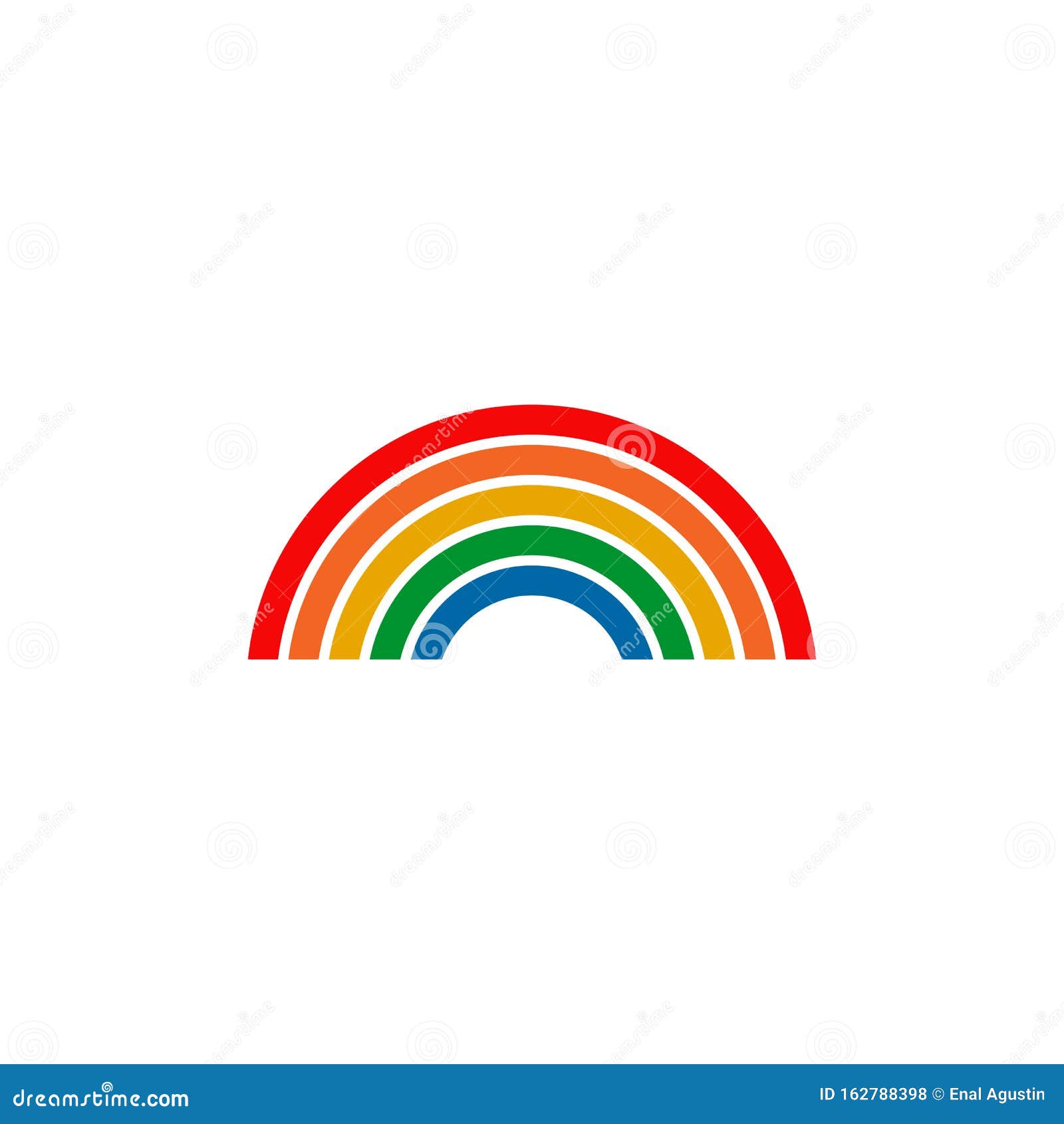 Plantilla Vectorial De Diseño De Icono Del Arco Iris Ilustración Del