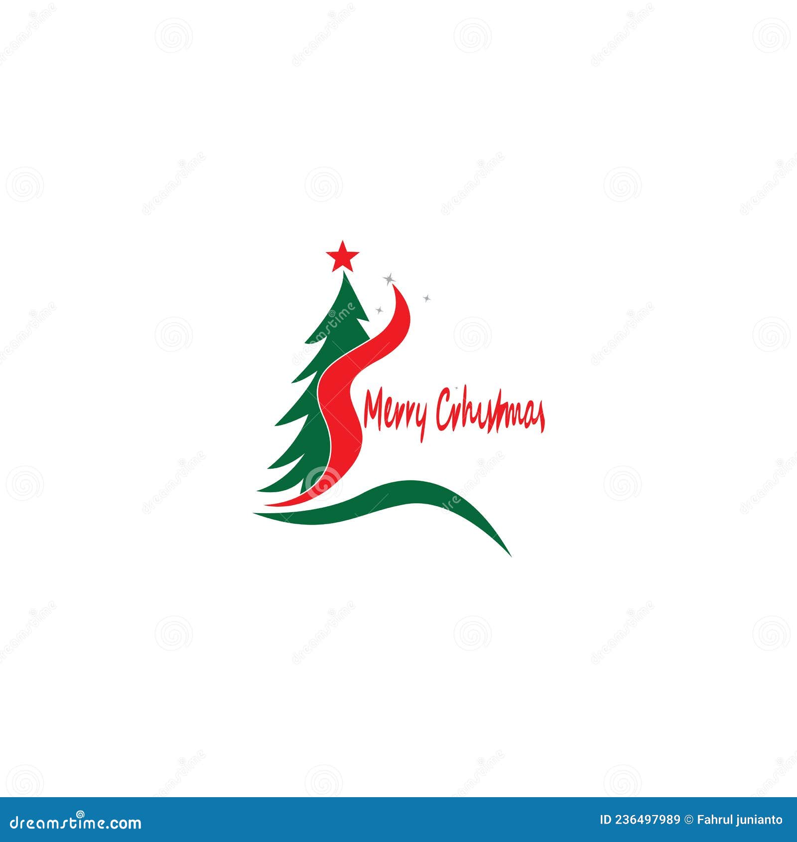 Plantilla Vectorial Del Logotipo De Navidad Ilustración del Vector ...