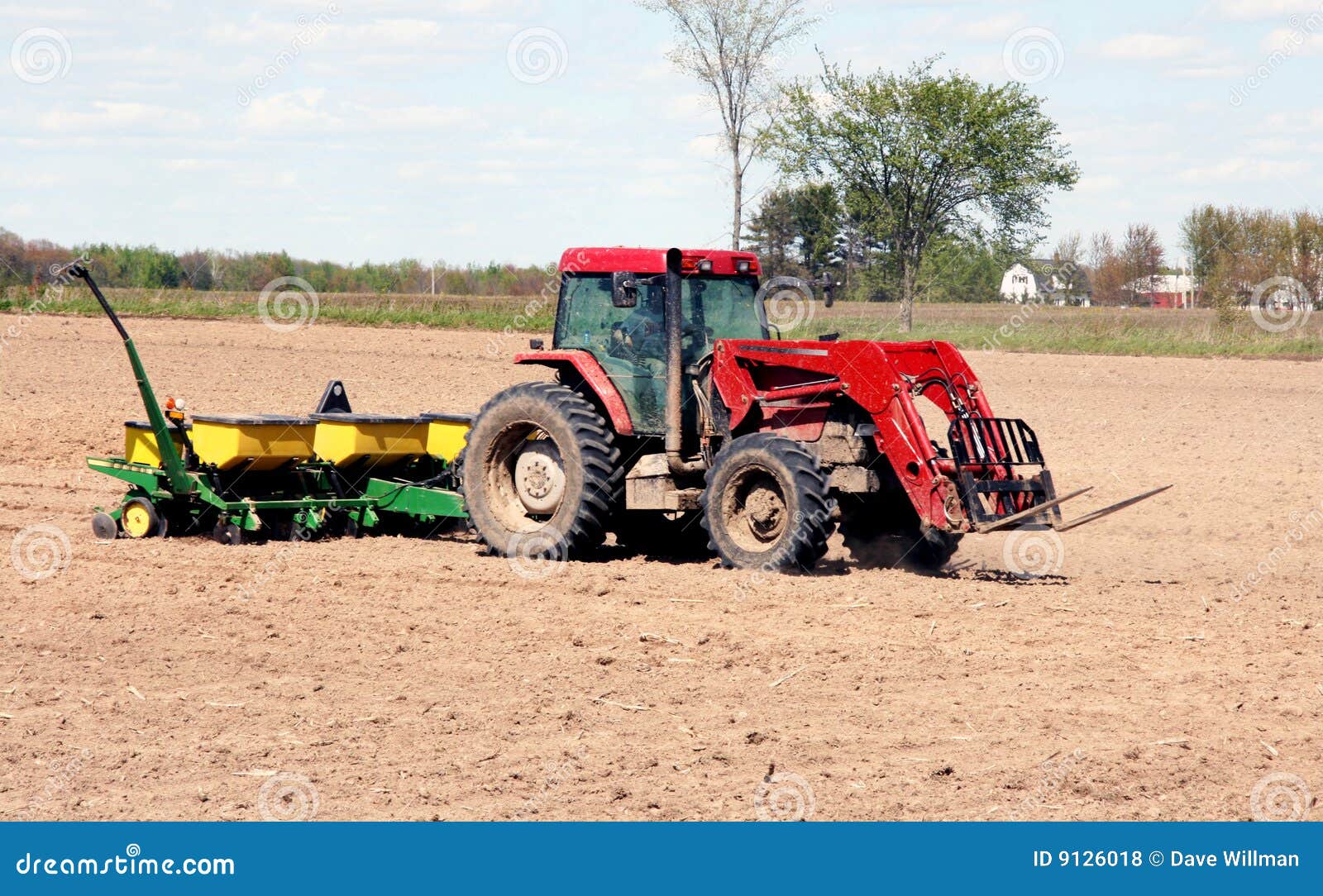 Planting crops stock photo. Image of earth, crops, tractor - 9126018