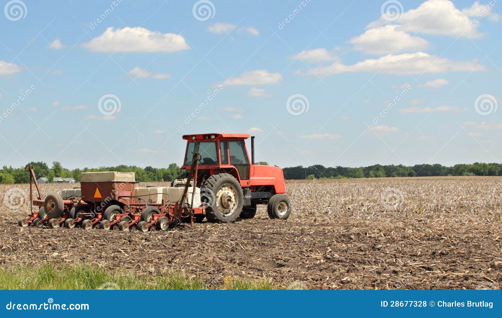 Planting a Farm Field stock photo. Image of farming, planting - 28677328